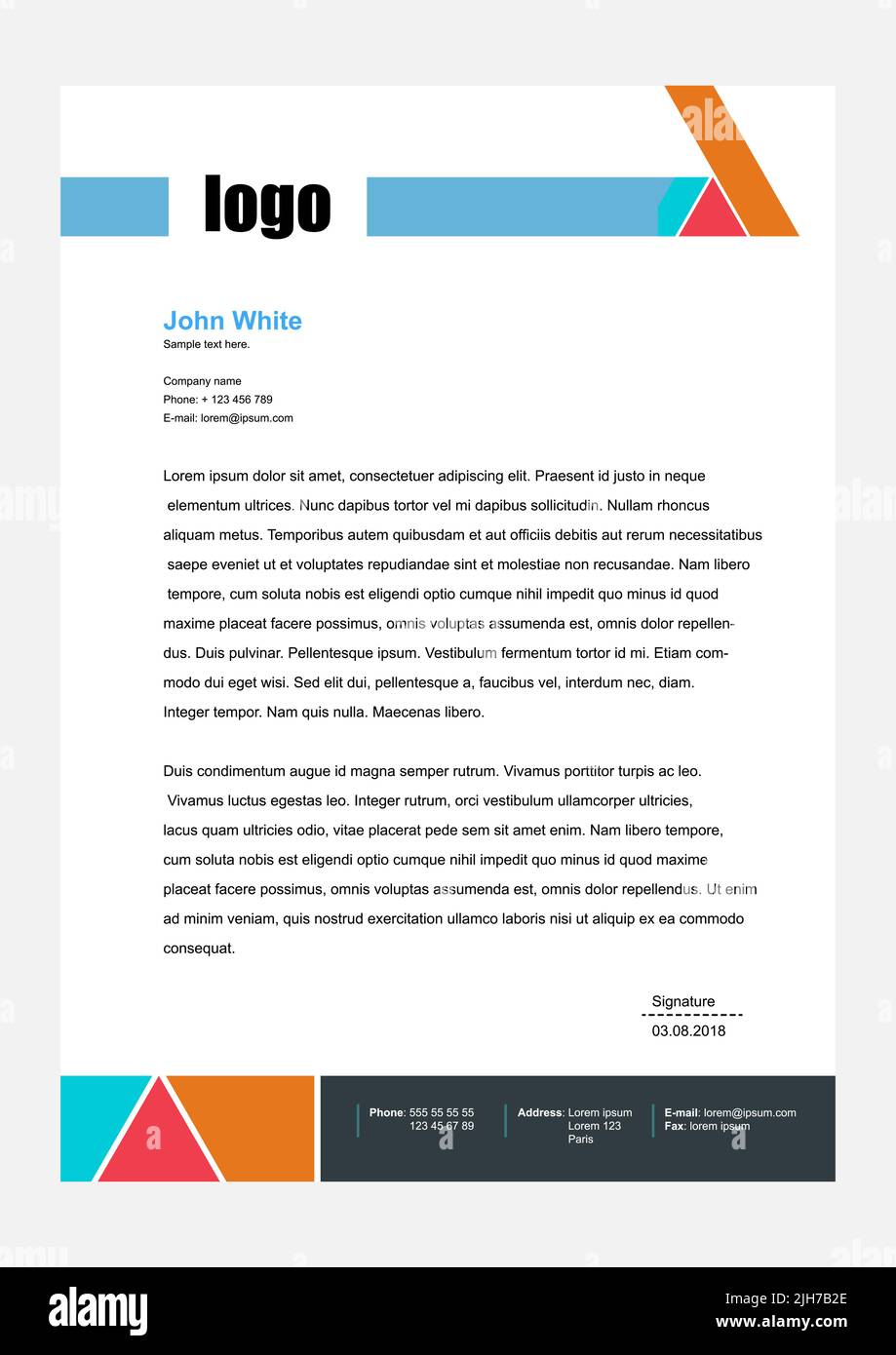 Business style letter head templates for your project design, Vector ...