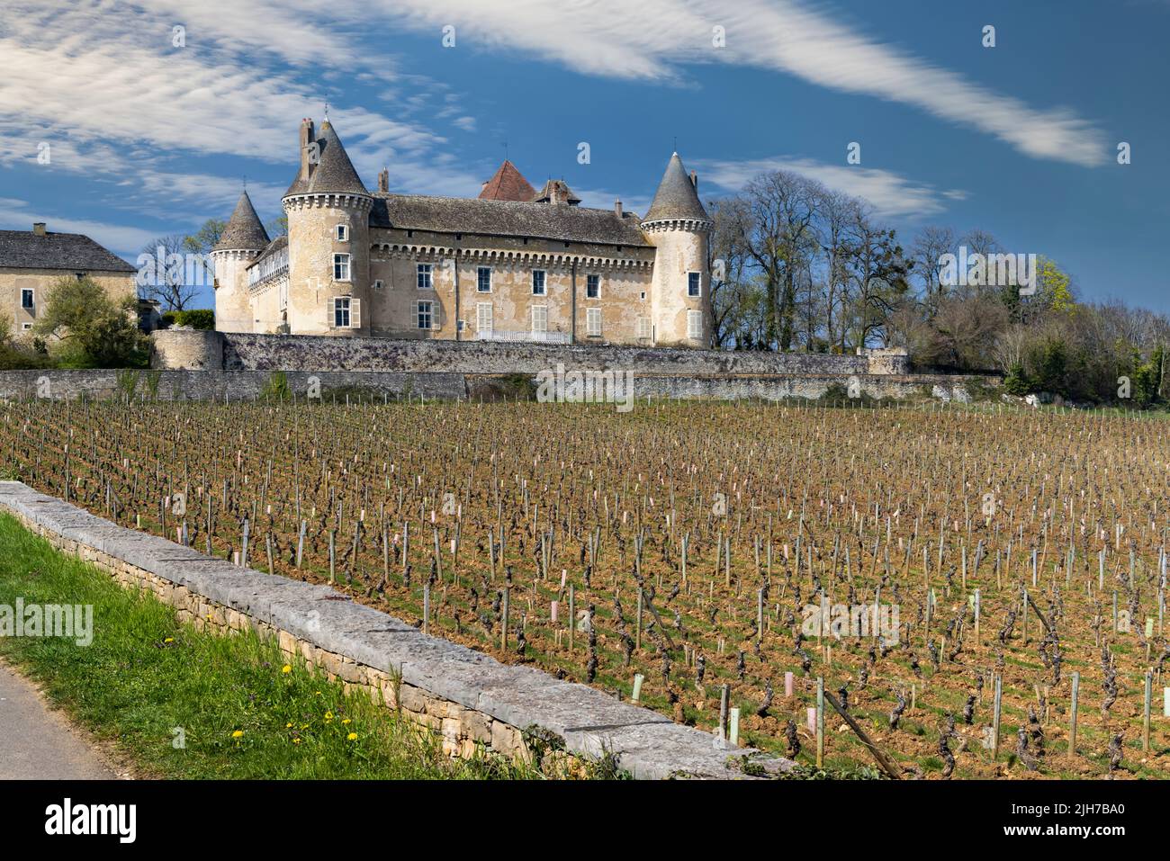 Chateau de Rully castle, Saone-et-Loire departement, Burgundy, France ...