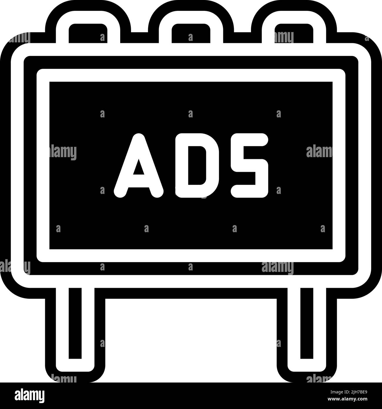 Advertising billboard icon Stock Vector Image & Art - Alamy