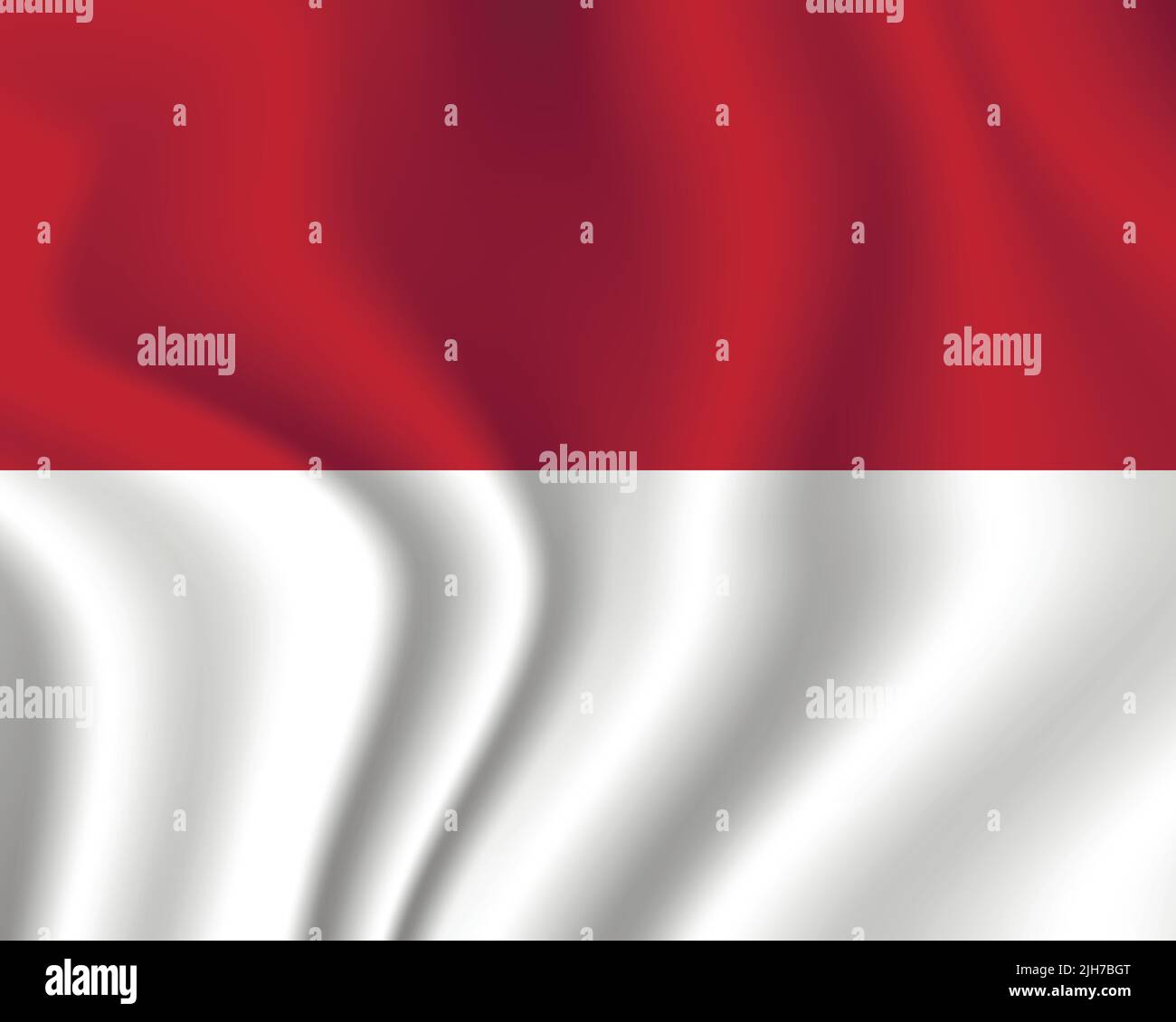 Flag of Monaco. National symbol in official colors. Template icon ...