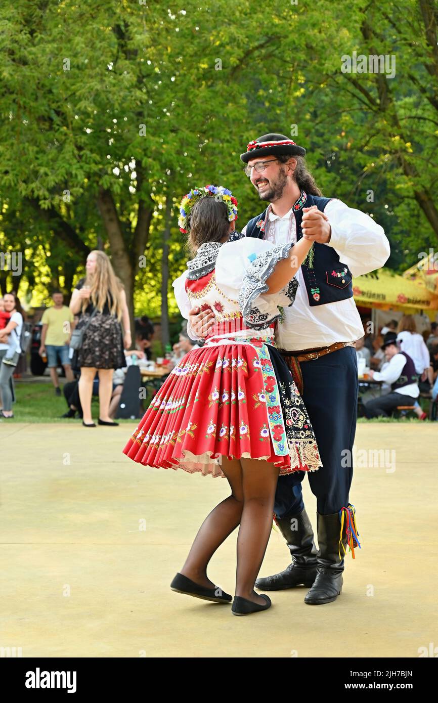 Brno - Bystrc, Czech Republic, June 25, 2022. Traditional Czech feast ...