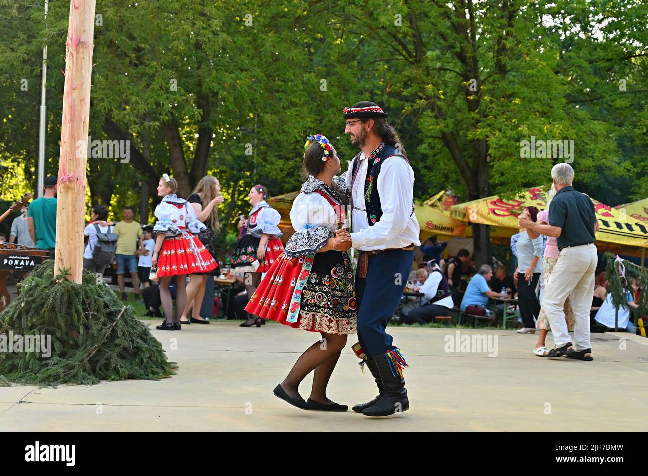 Brno - Bystrc, Czech Republic, June 25, 2022. Traditional Czech feast ...