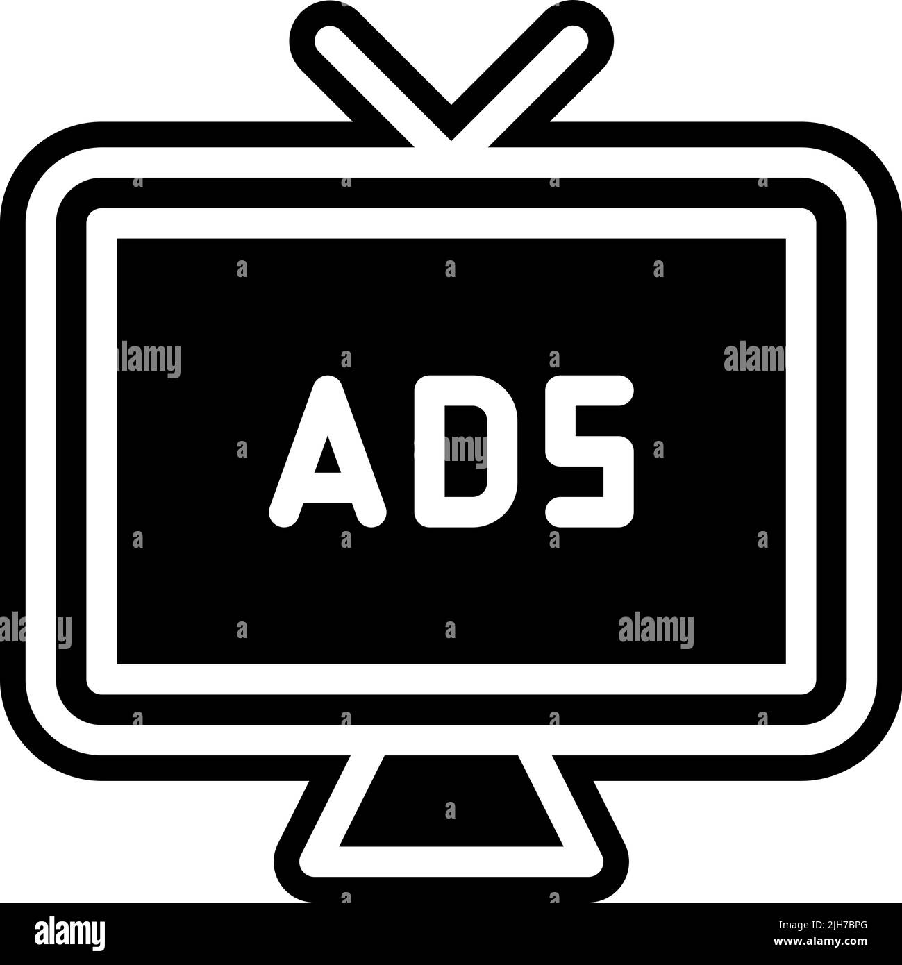 Advertising television icon Stock Vector Image & Art - Alamy