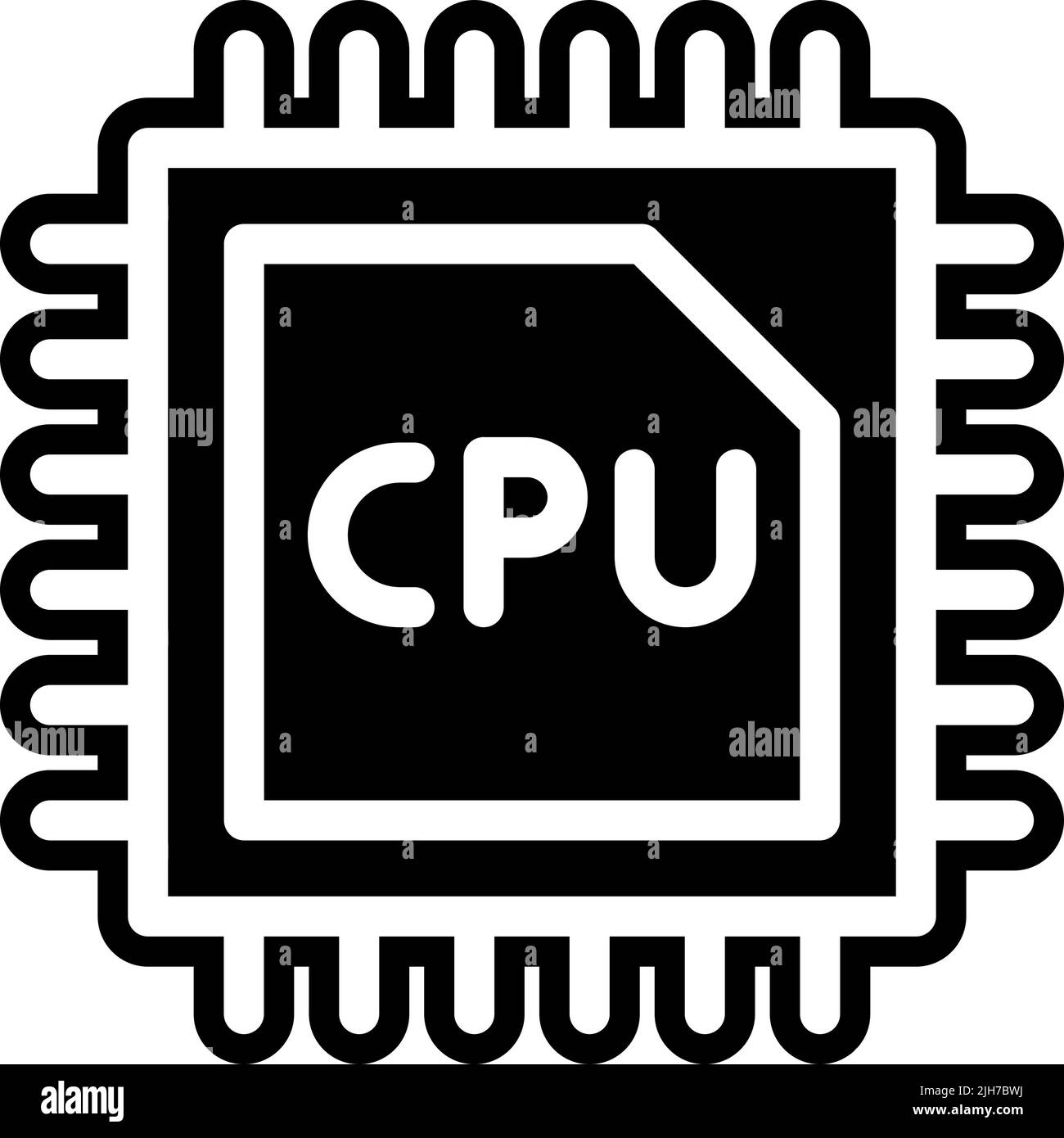 Artificial intelligence processor icon Stock Vector Image & Art - Alamy