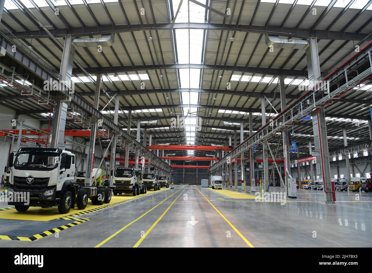 ANQING, CHINA - JULY 9, 2022 - A view of Foton LOXA headquarters and ...