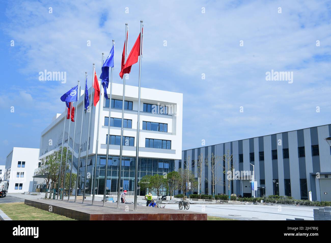 ANQING, CHINA - JULY 9, 2022 - A view of Foton LOXA headquarters and ...