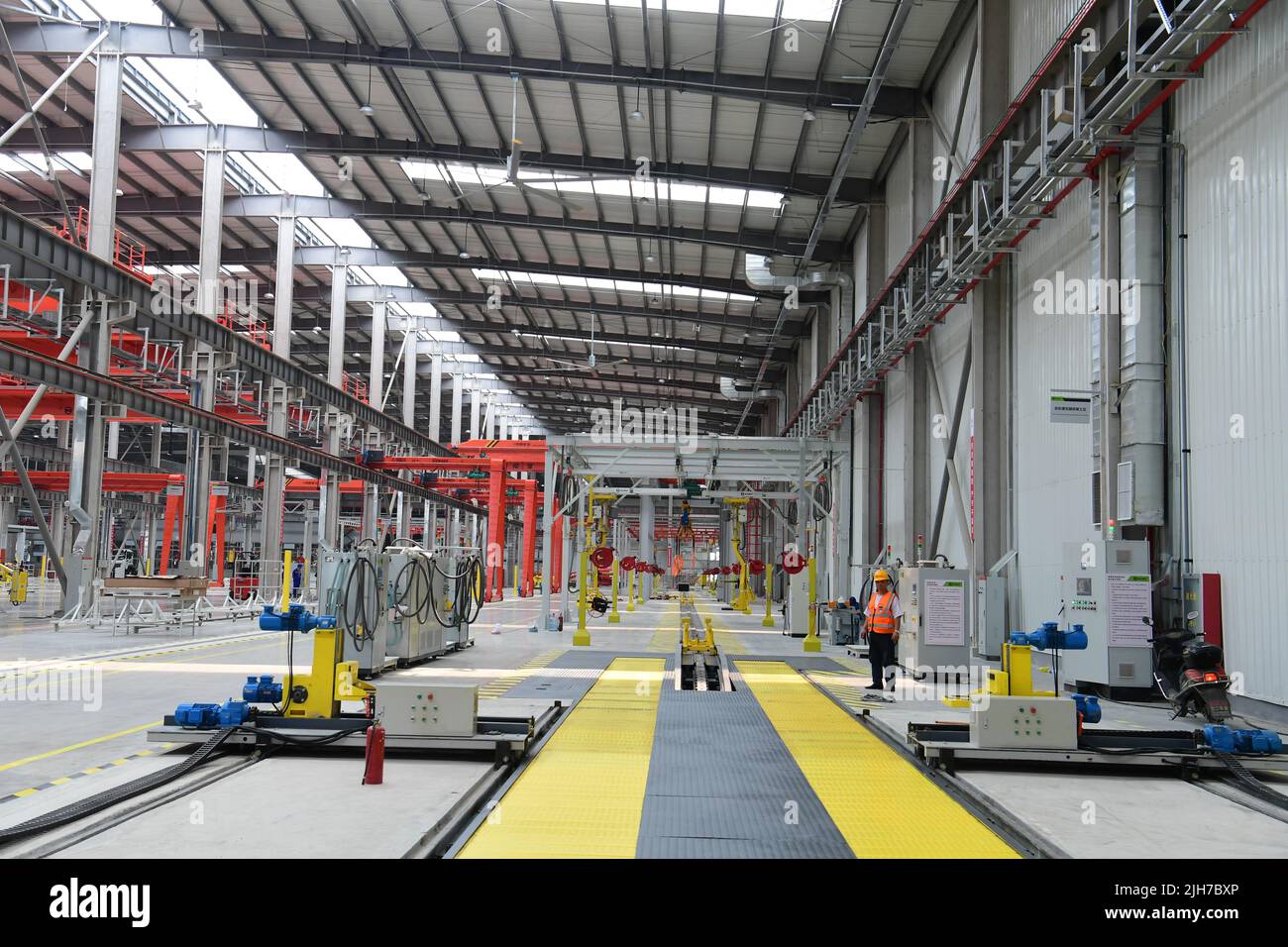 ANQING, CHINA - JULY 9, 2022 - A view of Foton LOXA headquarters and ...