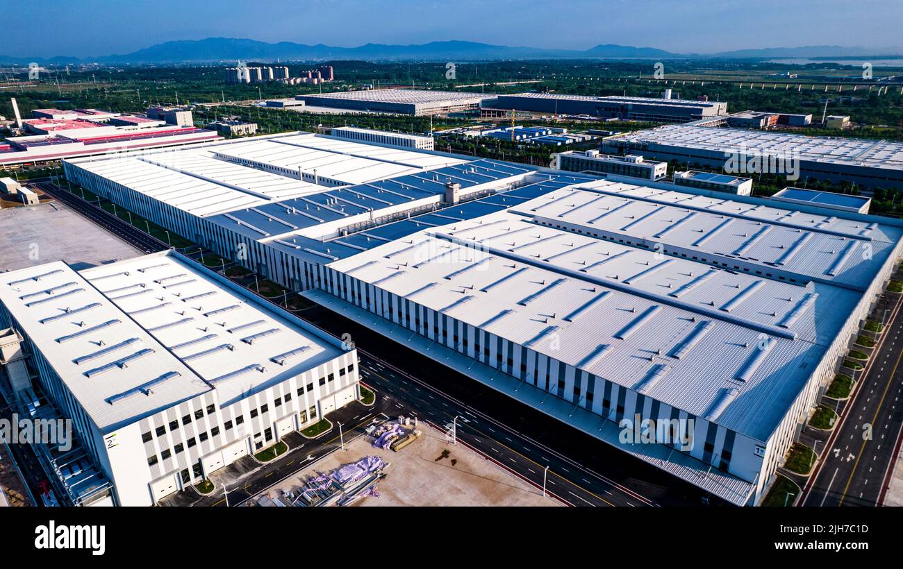 ANQING, CHINA - JULY 9, 2022 - A view of Foton LOXA headquarters and ...