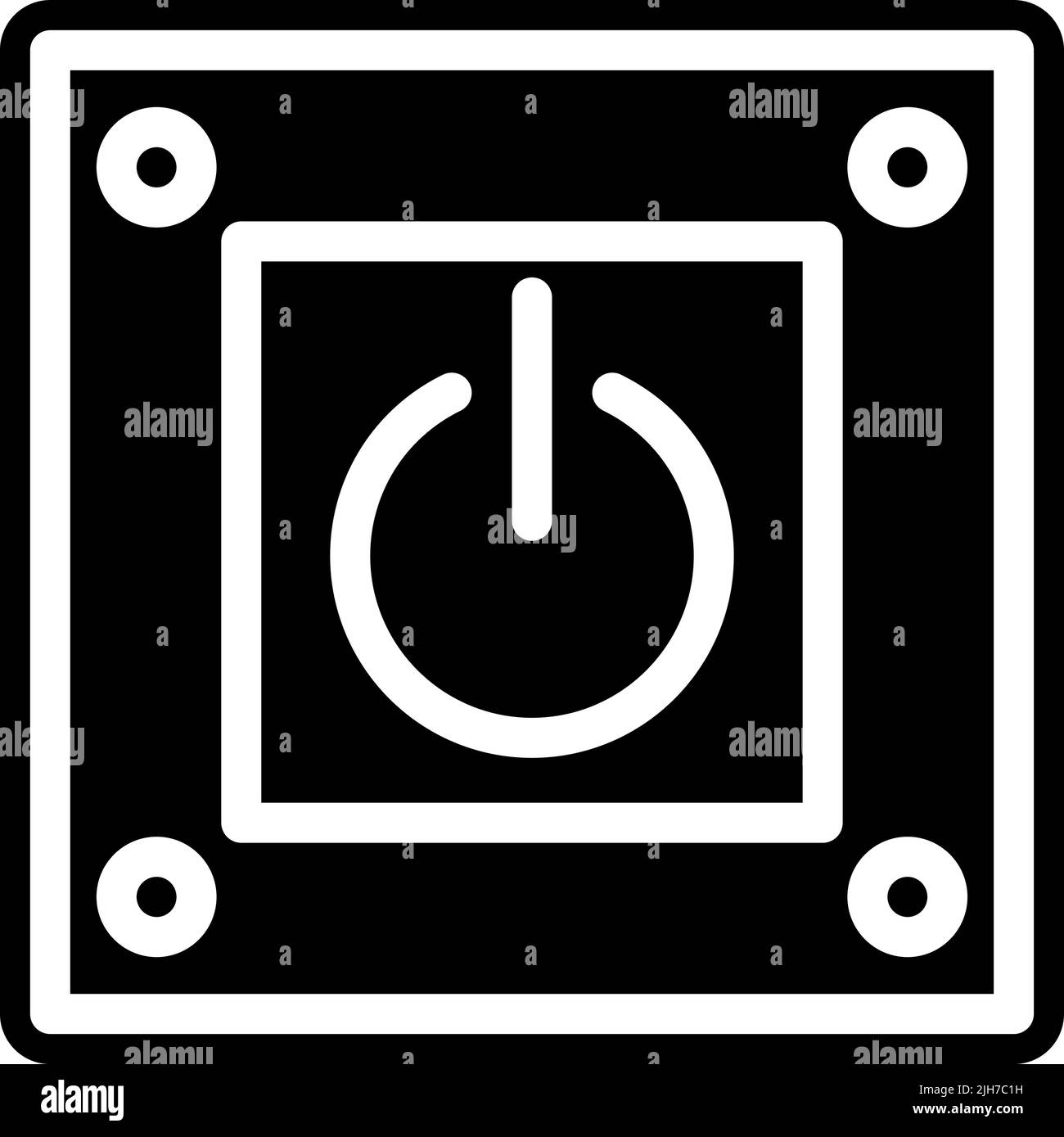 Artificial intelligence button icon Stock Vector Image & Art - Alamy