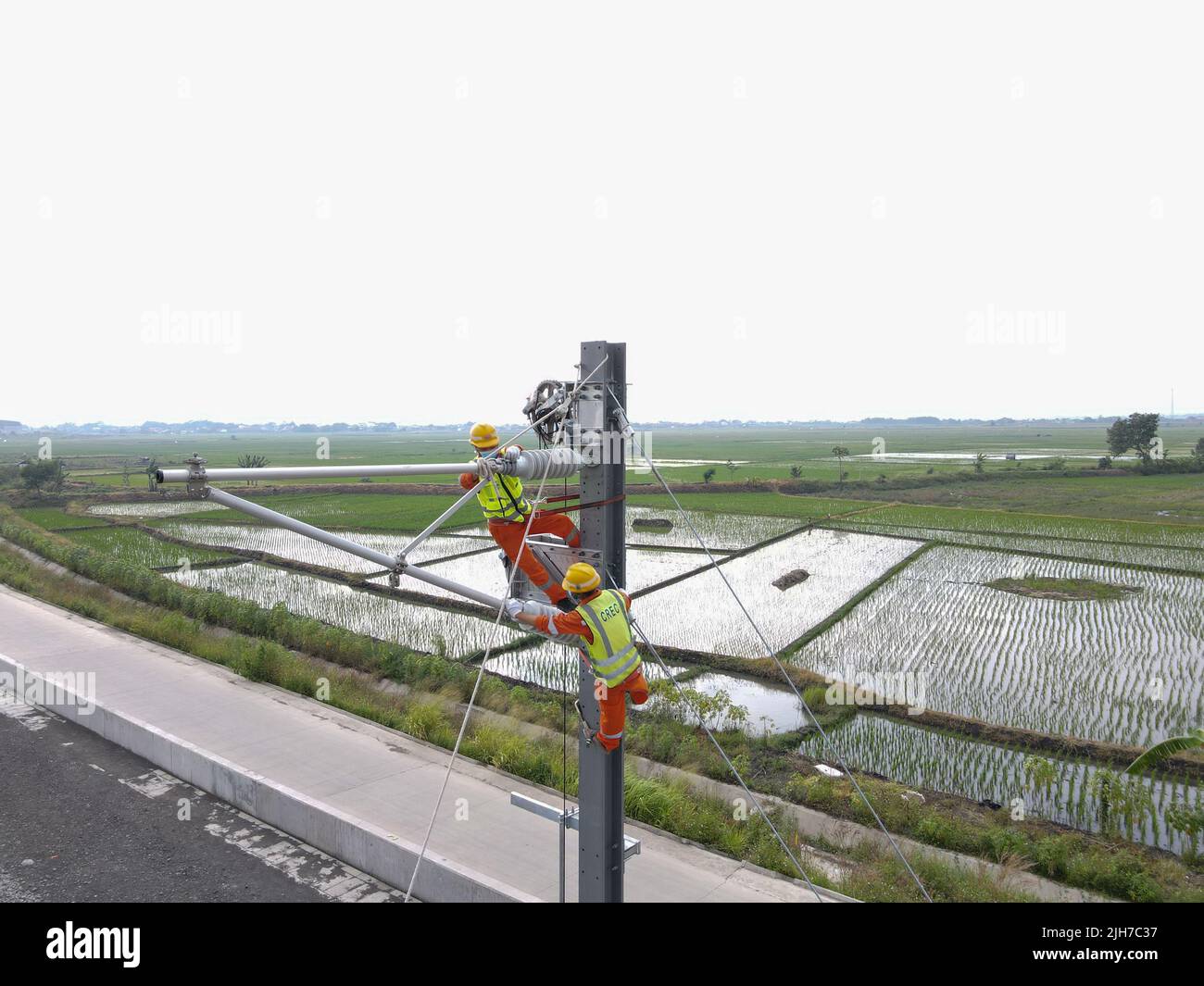 Jakarta. 15th July, 2022. Aerial photo taken on July 15, 2022 shows ...