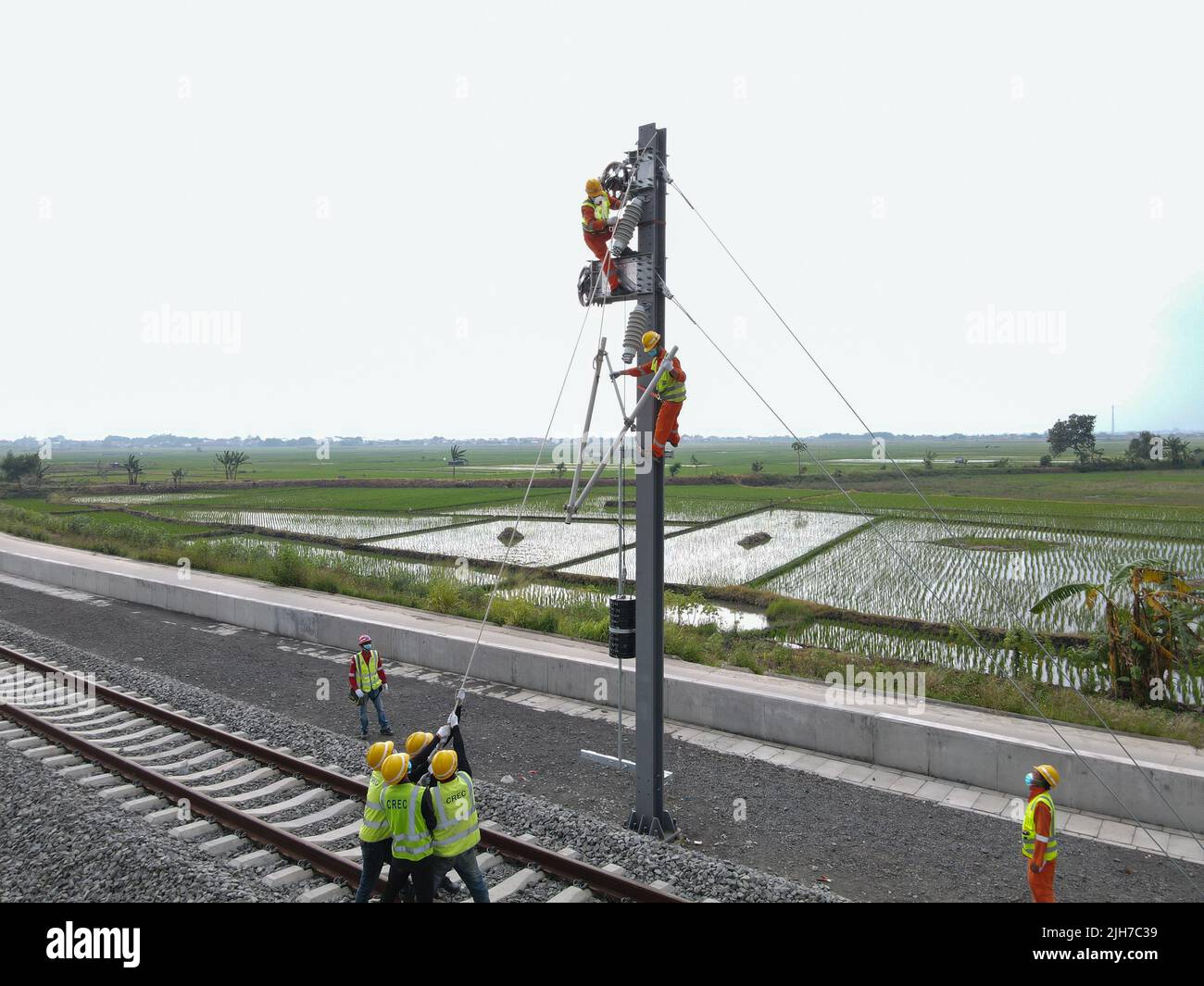 Jakarta. 15th July, 2022. Aerial photo taken on July 15, 2022 shows ...