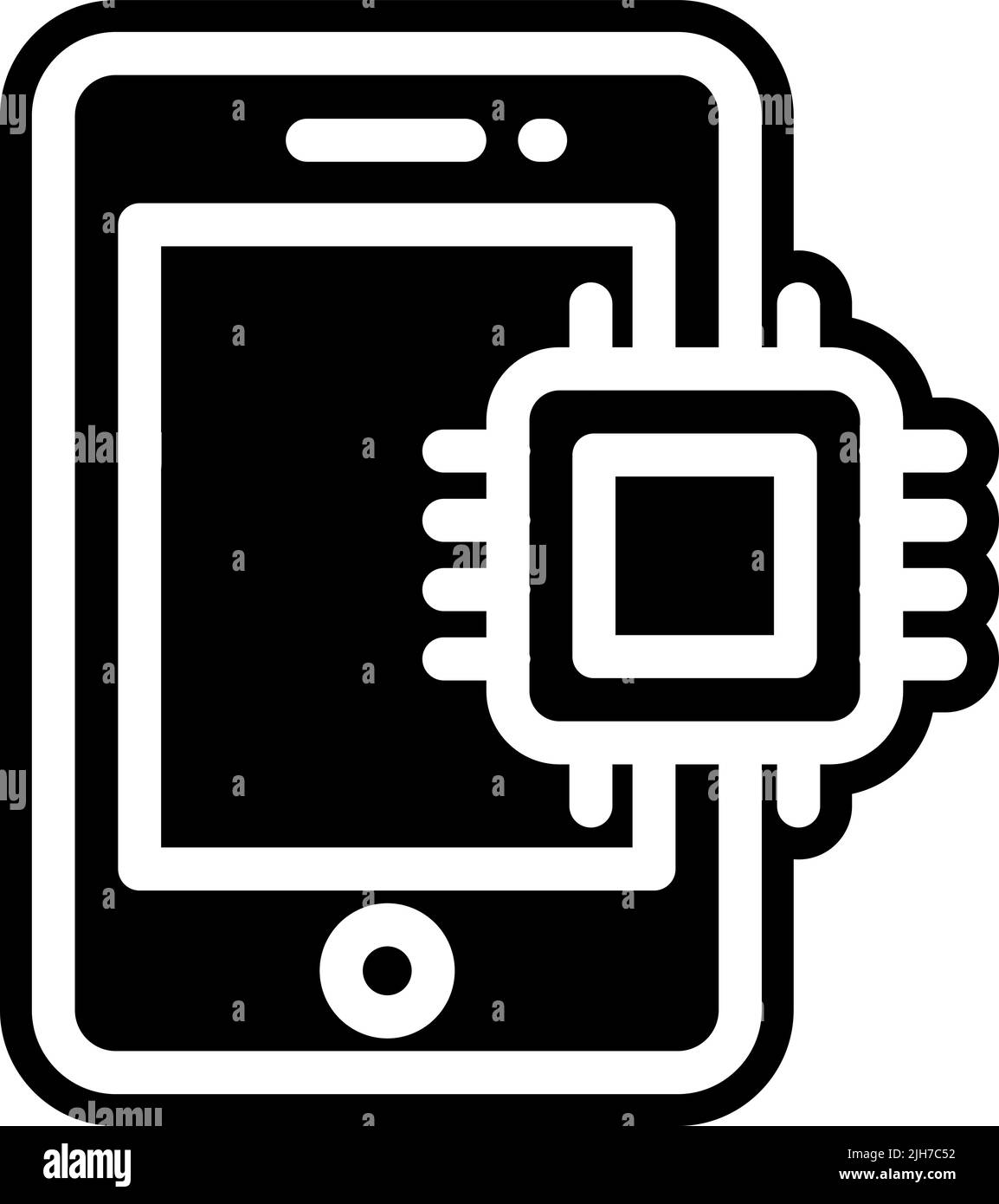 Artificial intelligence processor icon Stock Vector Image & Art - Alamy