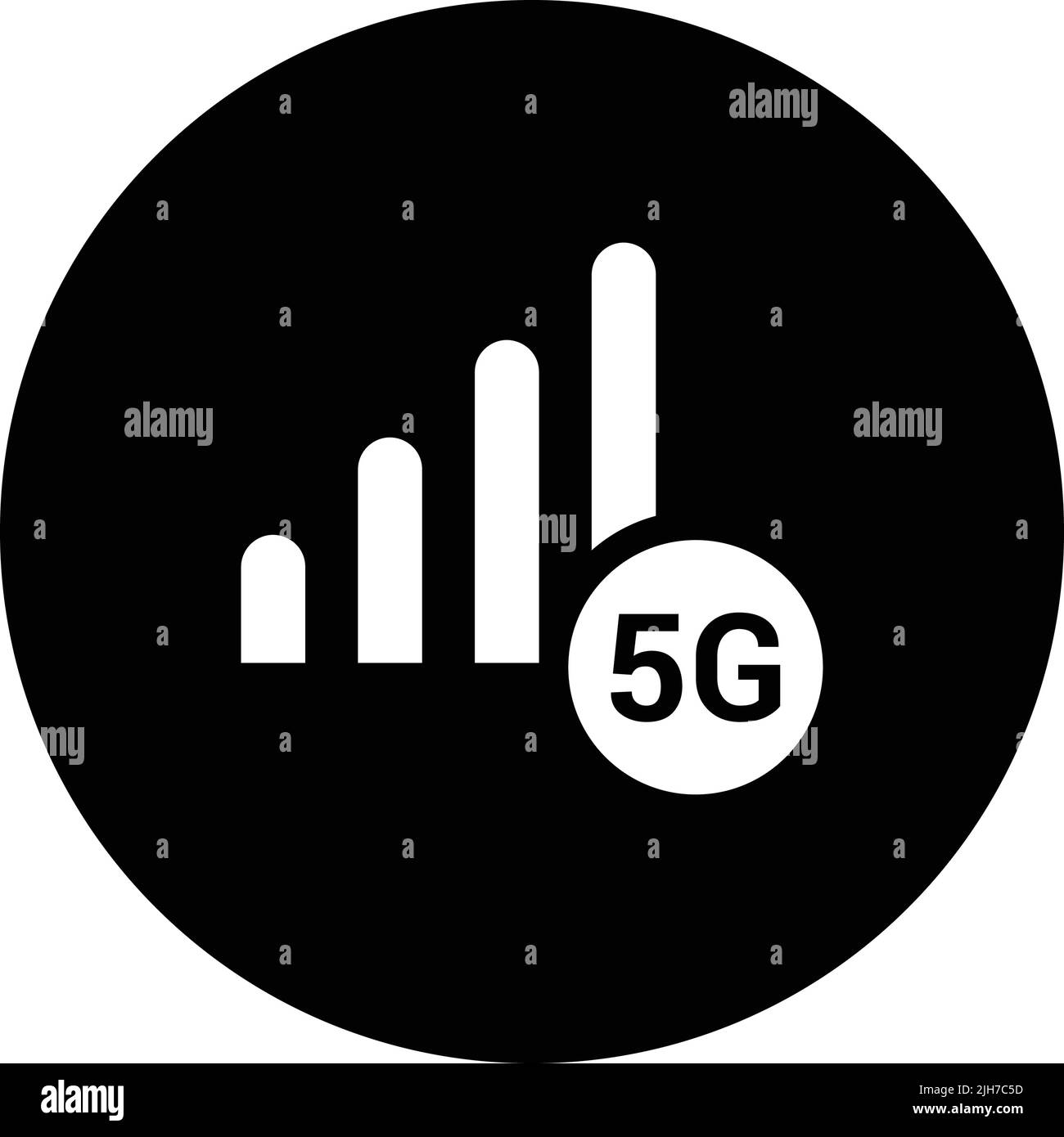 5g, cellular, internet, signal icon - Use for commercial purposes ...