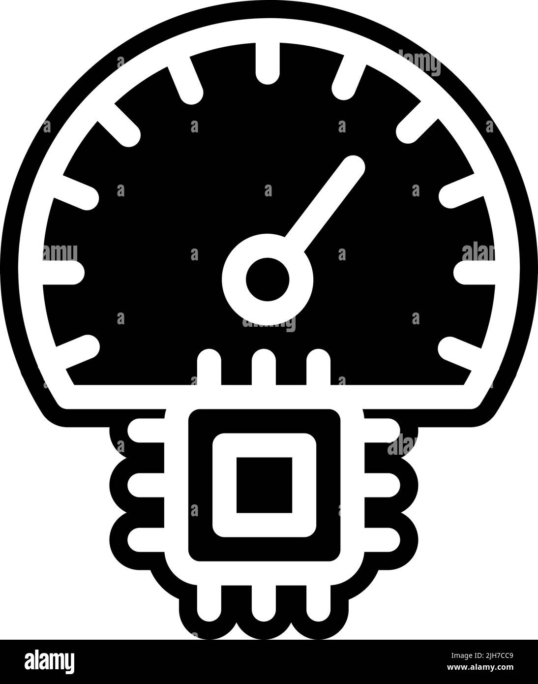 Artificial intelligence processor icon Stock Vector Image & Art - Alamy