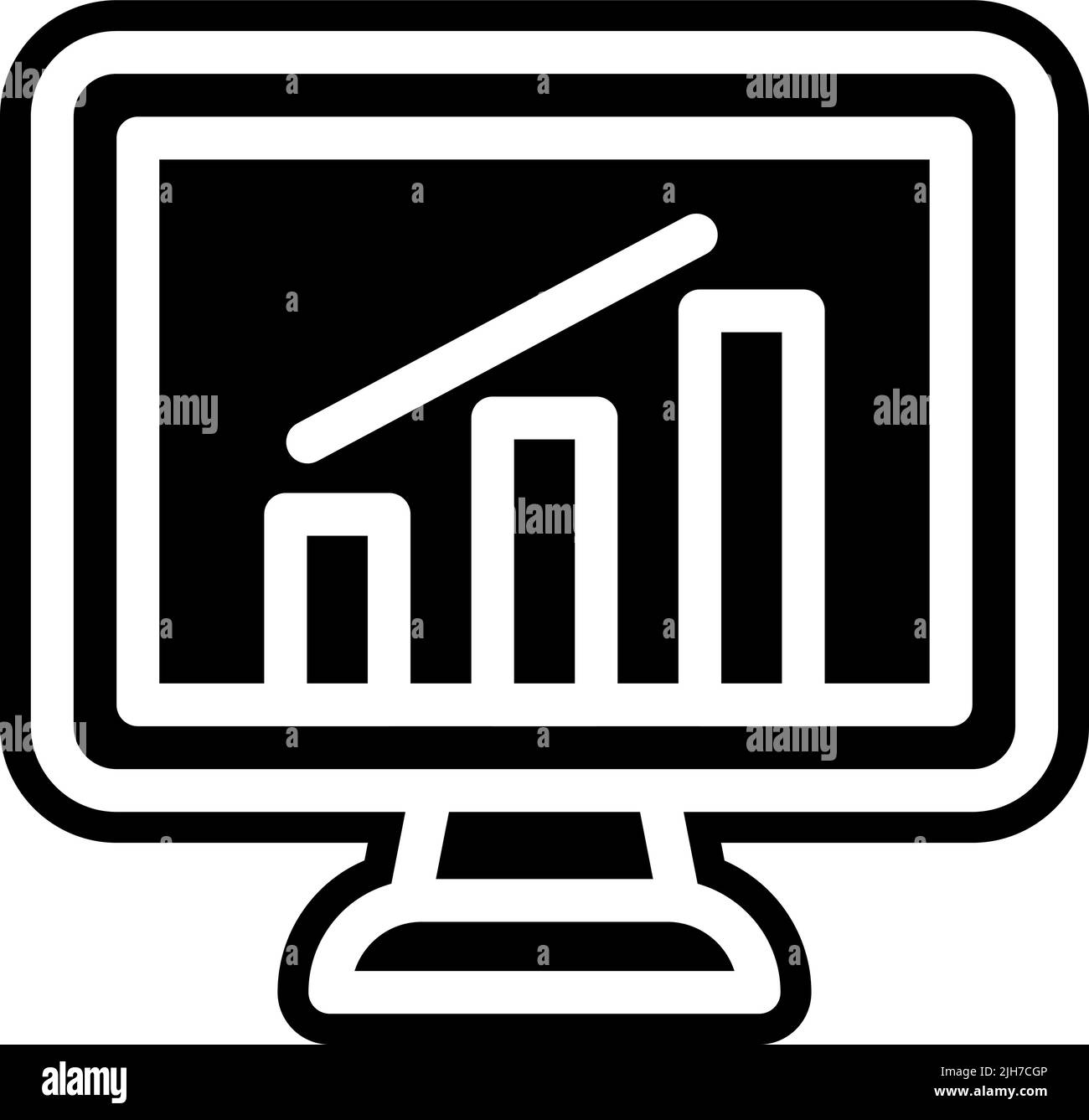Artificial intelligence monitor icon Stock Vector Images - Alamy