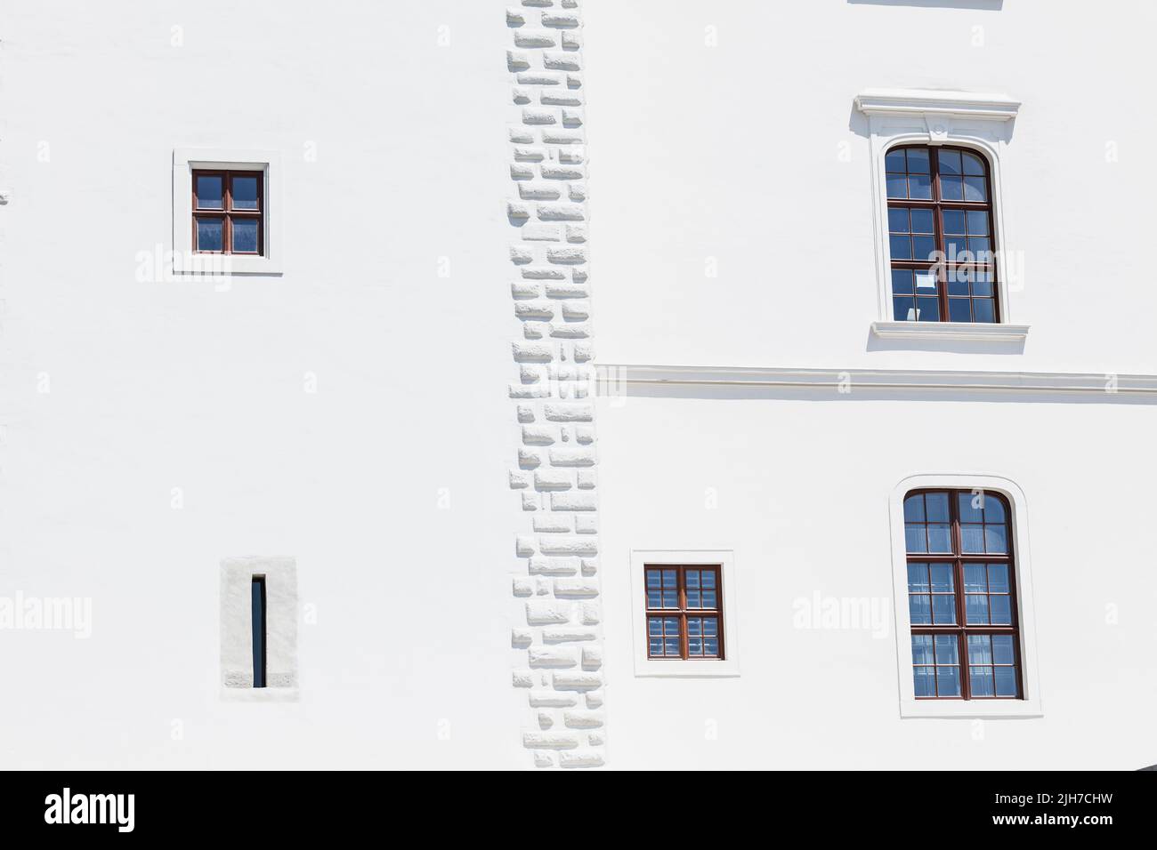 Hrad, - old city in Bratislava, Slovakia, Bratislava castle, -square ...