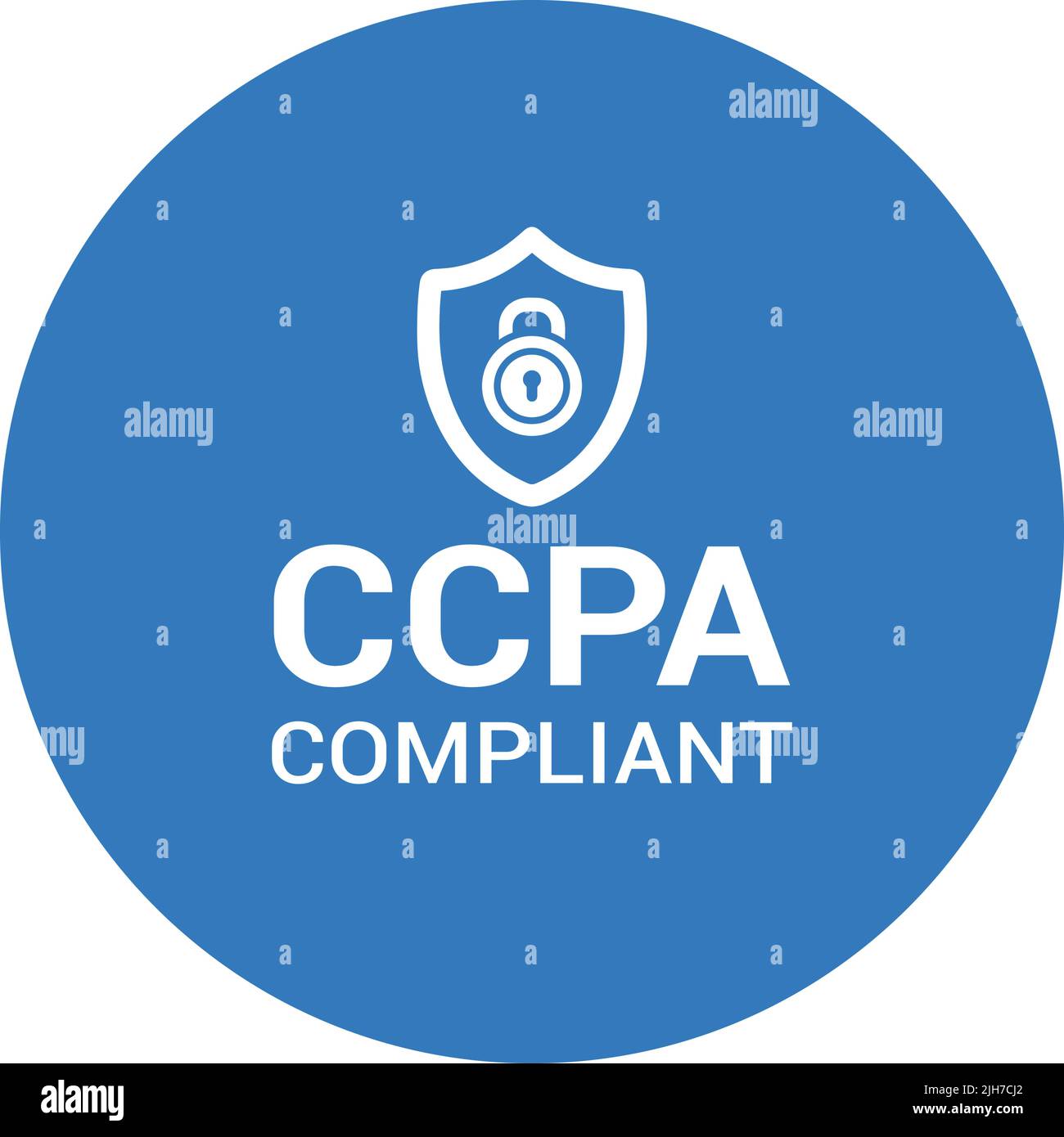 Act, California, ccpa, privacy icon is isolated on white background ...