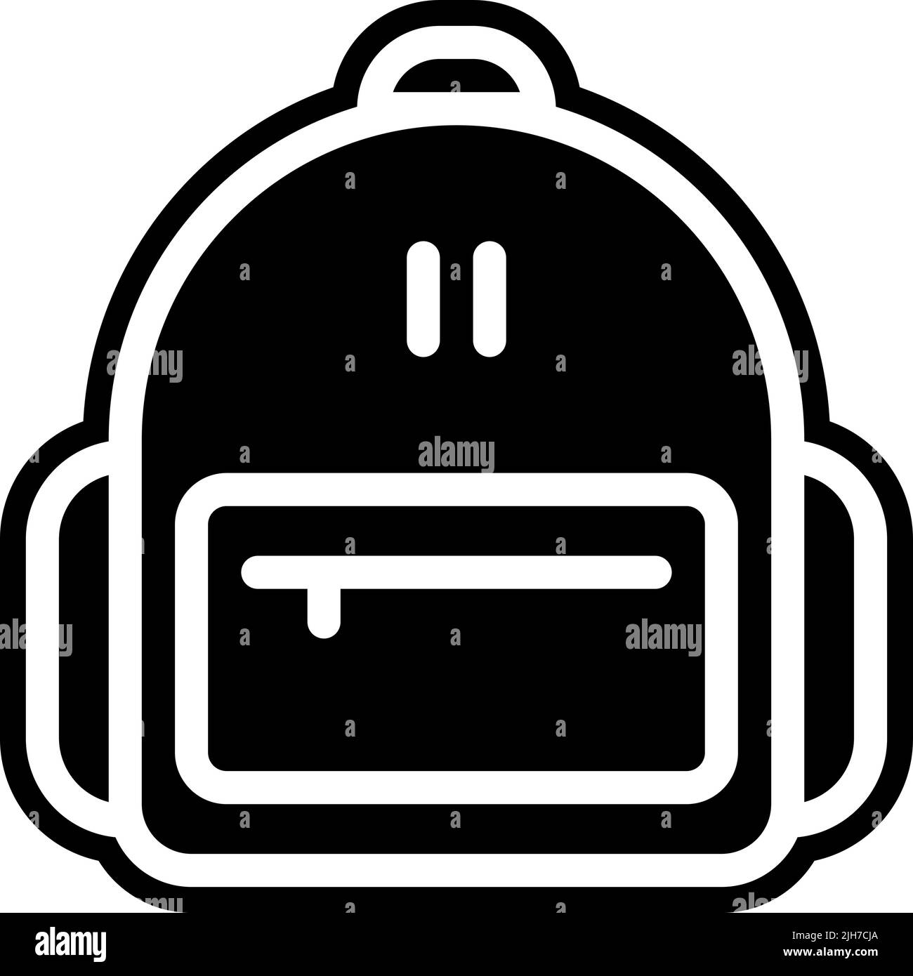 Kids school bag icon Black and White Stock Photos & Images - Alamy