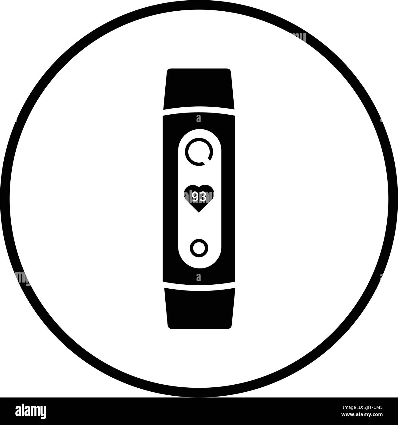 Activity, heart, rate, tracker, wearable icon is isolated on white ...