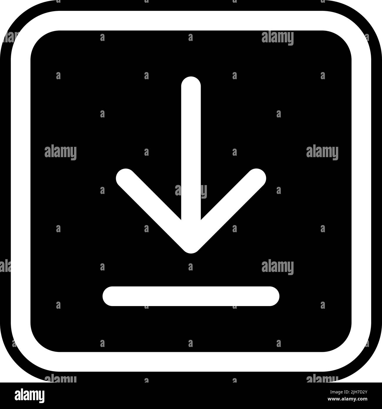 Basic ui download icon Stock Vector Image & Art - Alamy