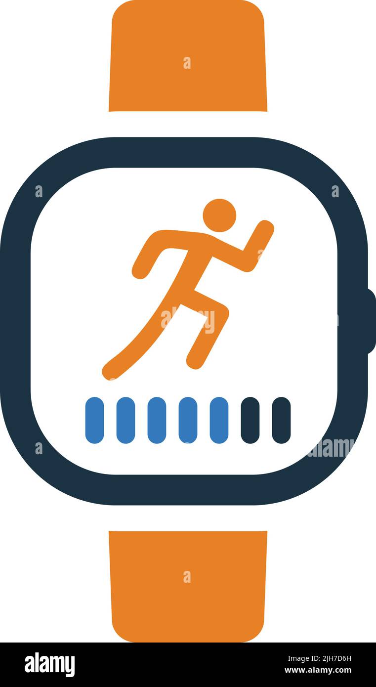 Apple, exercise, fitness, wearable icon - Simple editable vector EPS ...