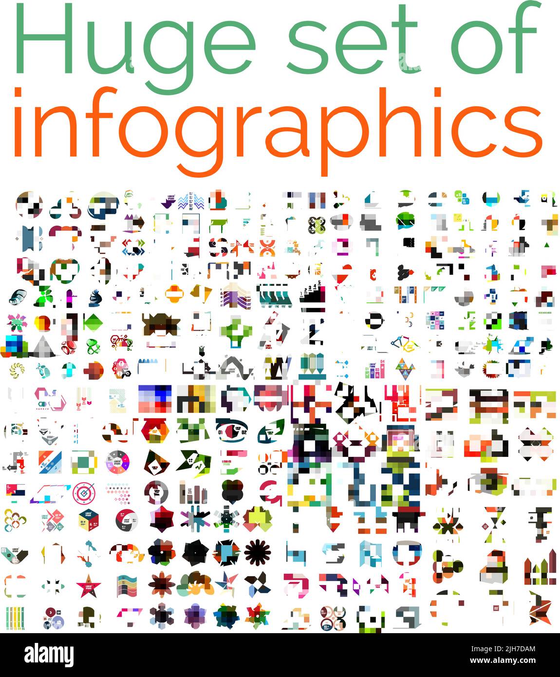 Huge mega set of infographic templates, set 1 Stock Vector Image & Art ...