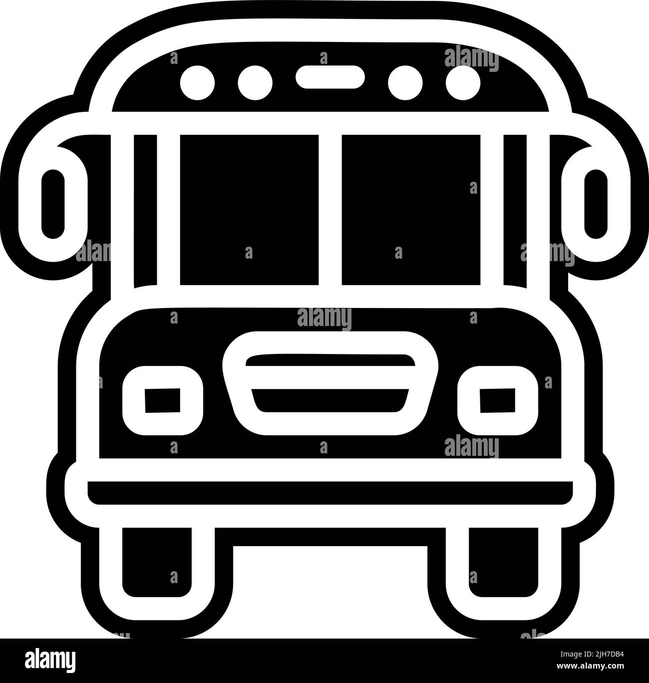 Yellow school bus first Stock Vector Images - Alamy