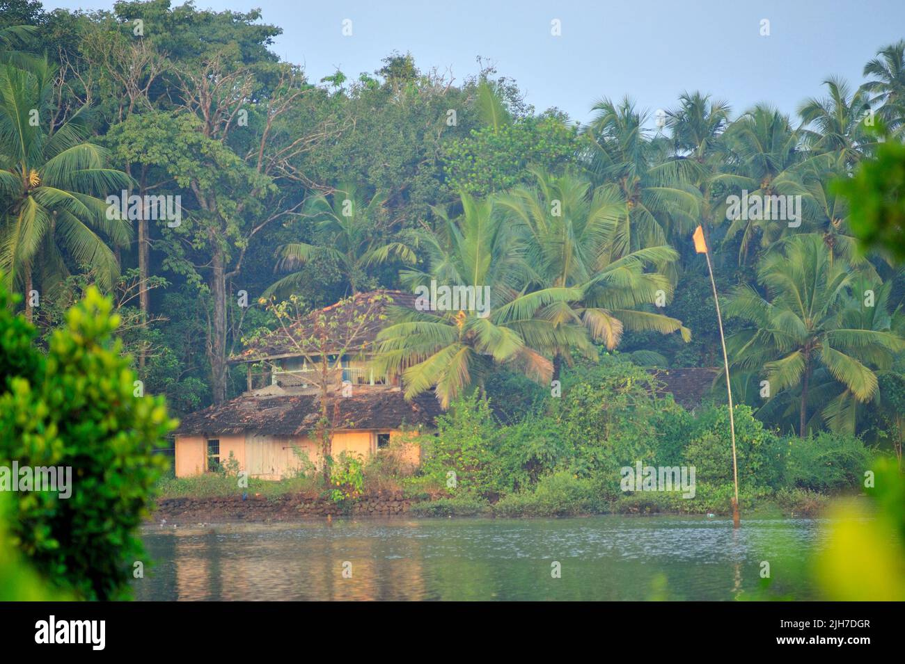 Beautiful traditional konkani house near creek of Achara district ...