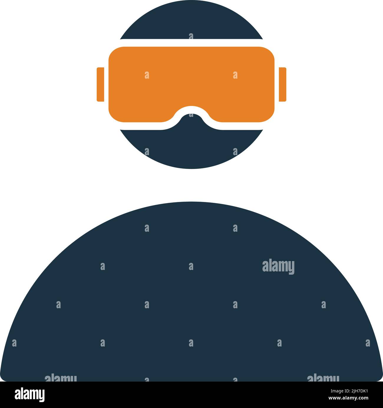 Augmented, virtual reality, vr icon - Simple editable vector EPS file ...