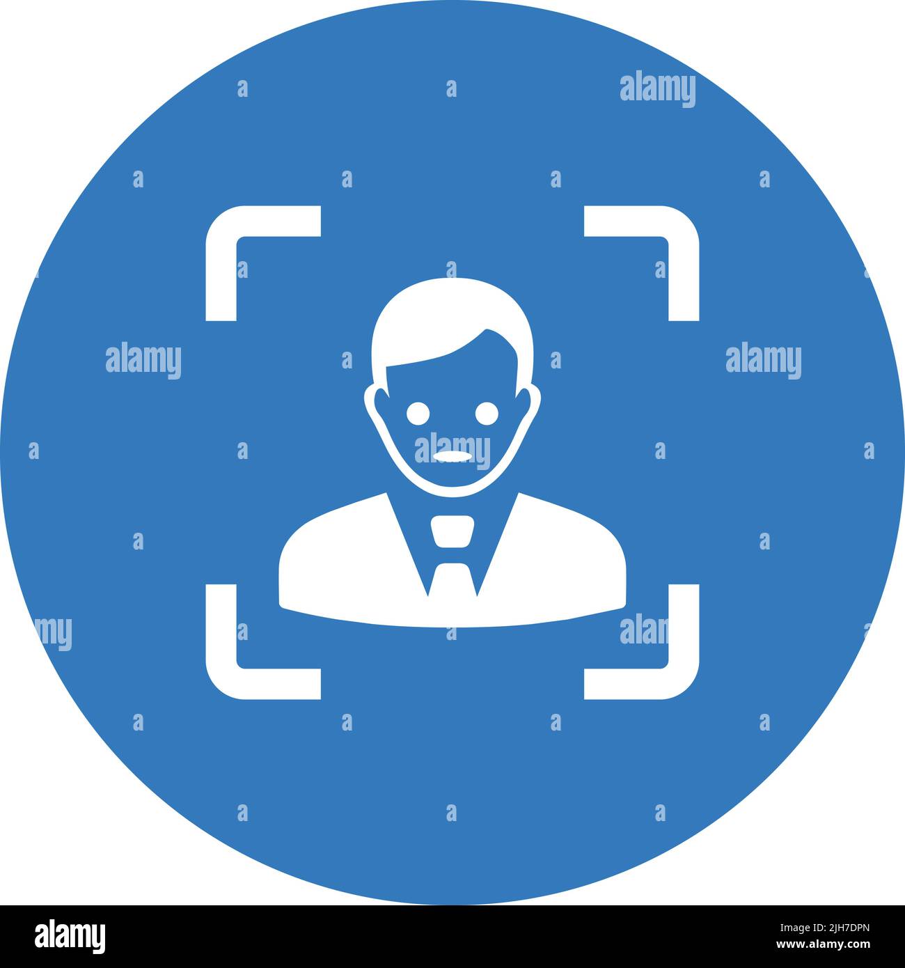 Authentication, recognition, scan, scanning icon - Simple editable vector EPS file Stock Vector ...