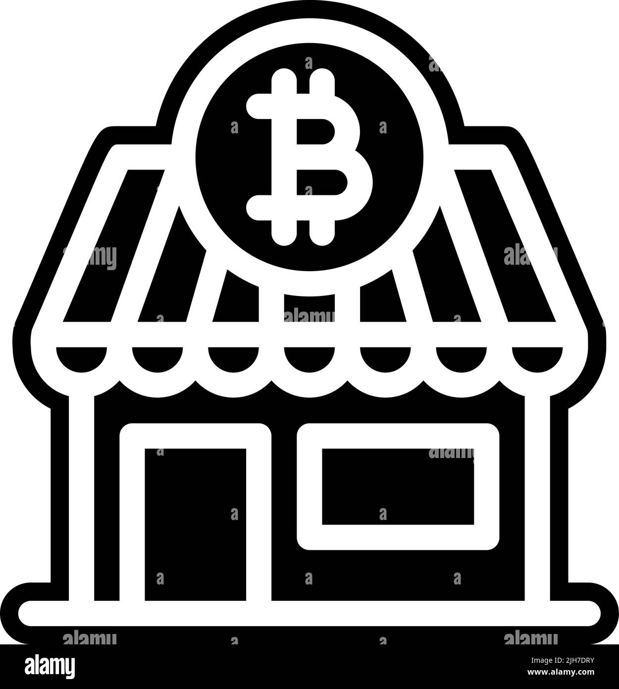 Bitcoin store icon Stock Vector Image & Art - Alamy