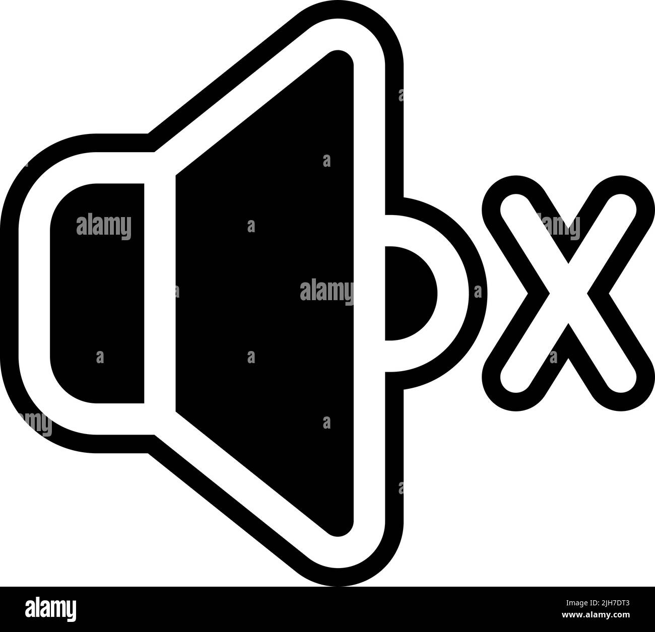 Basic ui mute icon Stock Vector Image & Art - Alamy