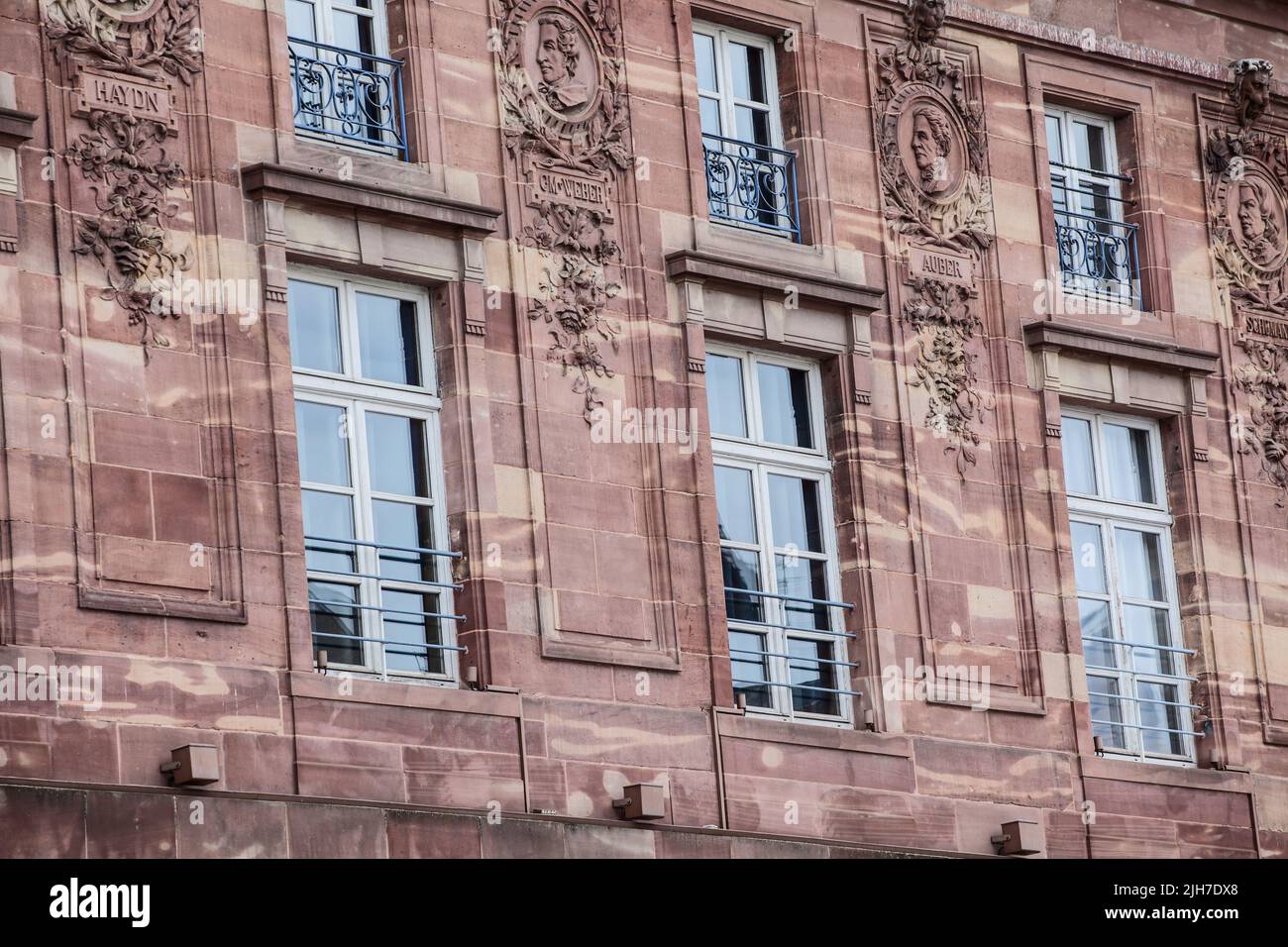 Facade on building, Strasbourg, France Stock Photo - Alamy