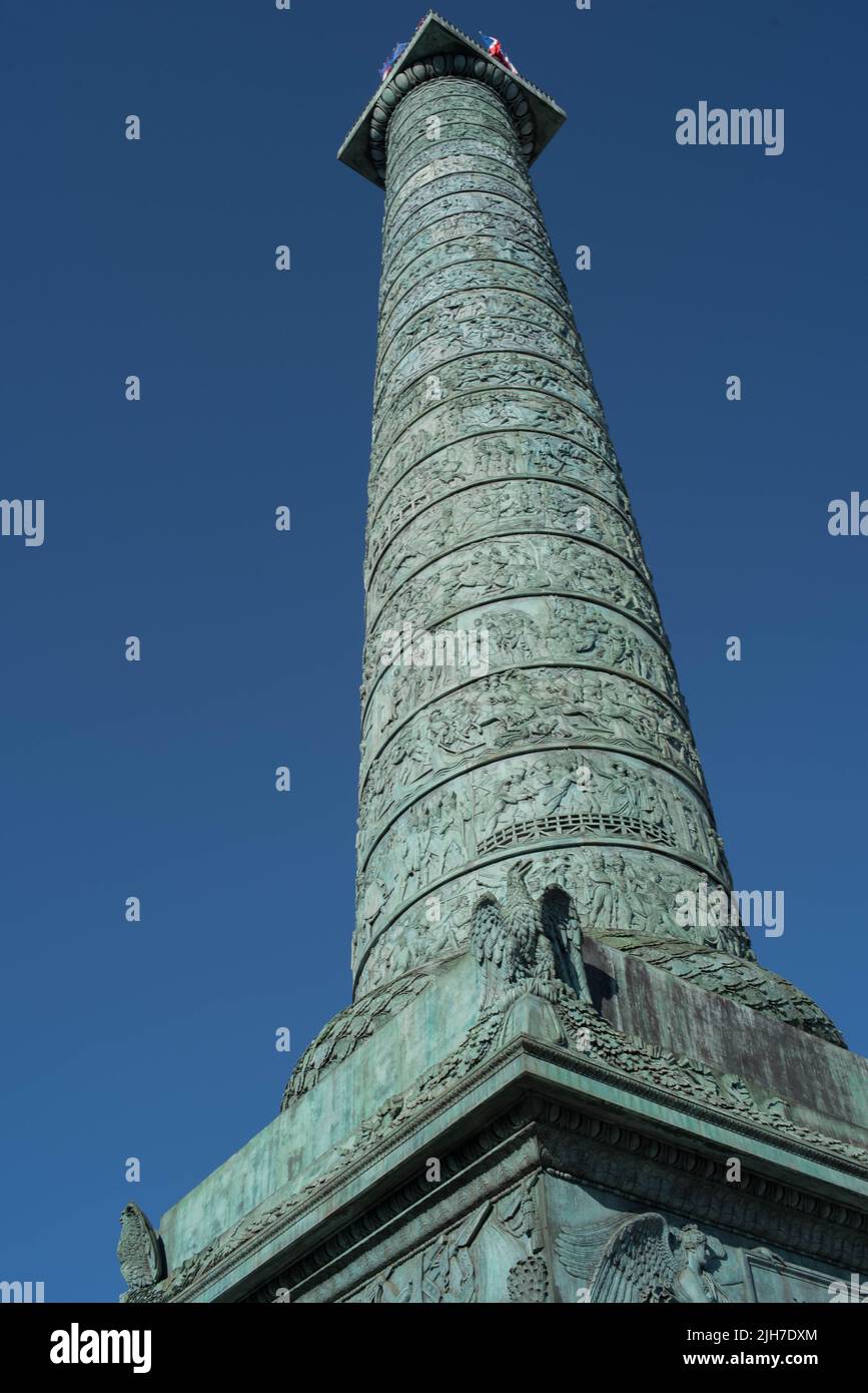 Colonne Vendôme, monument parisien situé au centre de la place du même ...