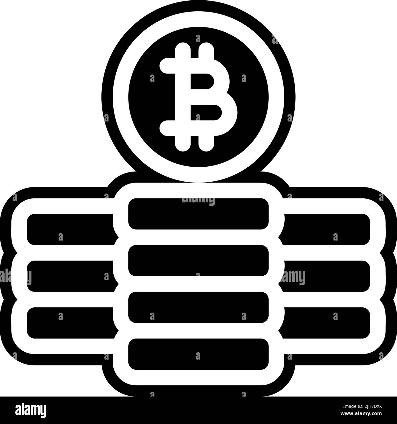 Bitcoin coin icon Stock Vector Image & Art - Alamy
