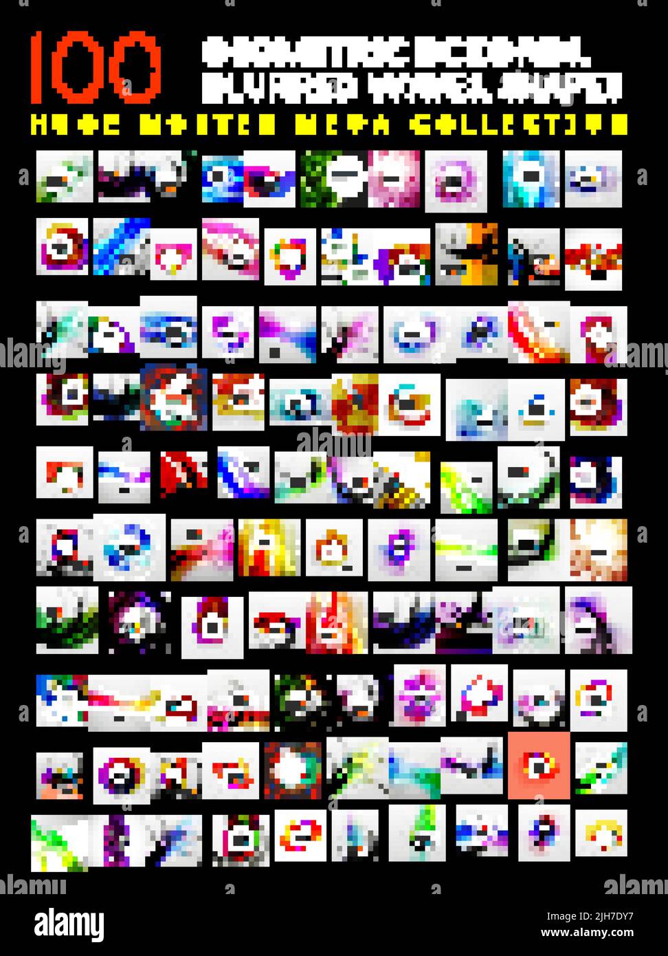 Huge monster mega collection of 100 abstract backgrounds - blur wave ...