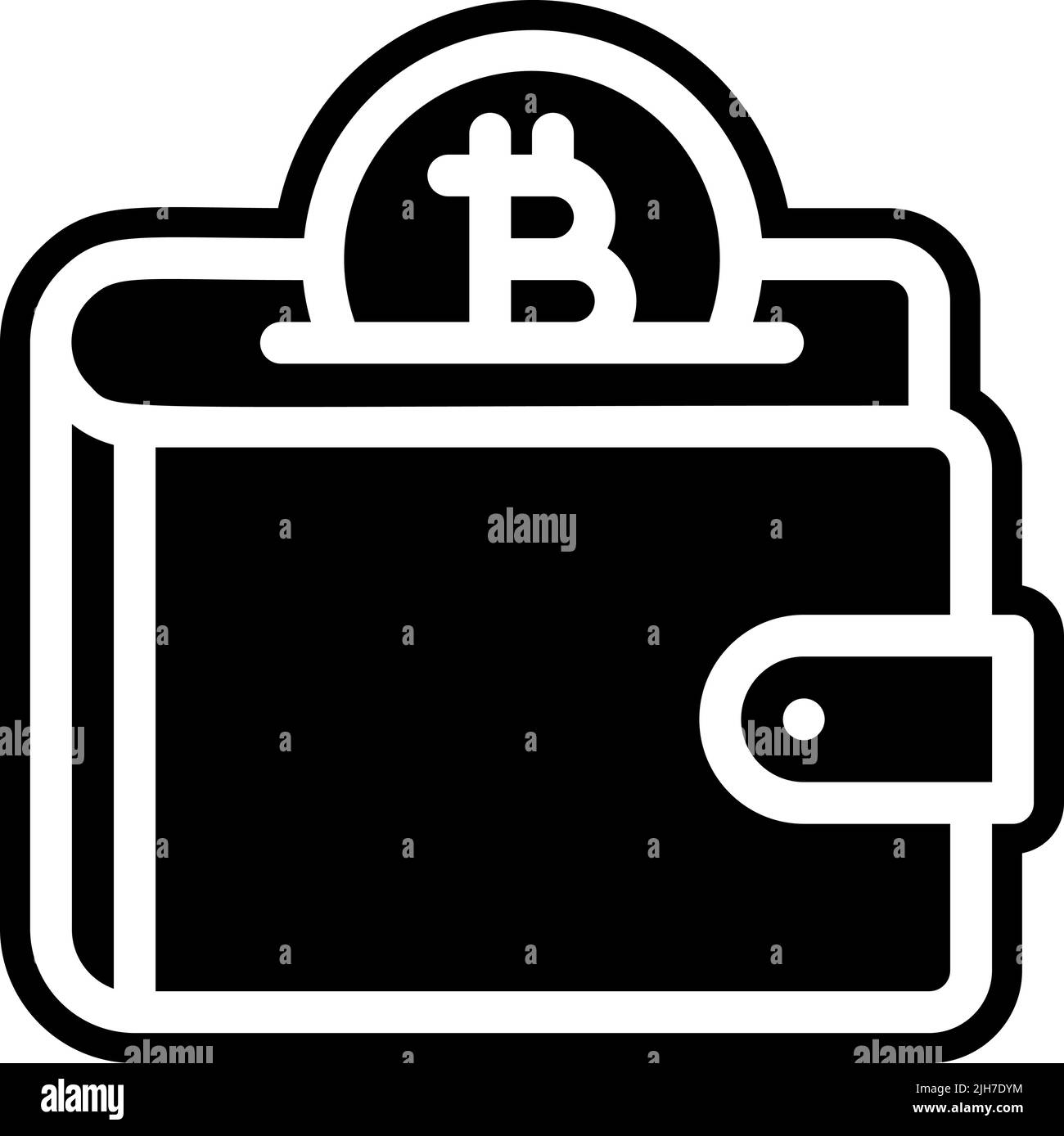 Bitcoin wallet icon Stock Vector Image & Art - Alamy