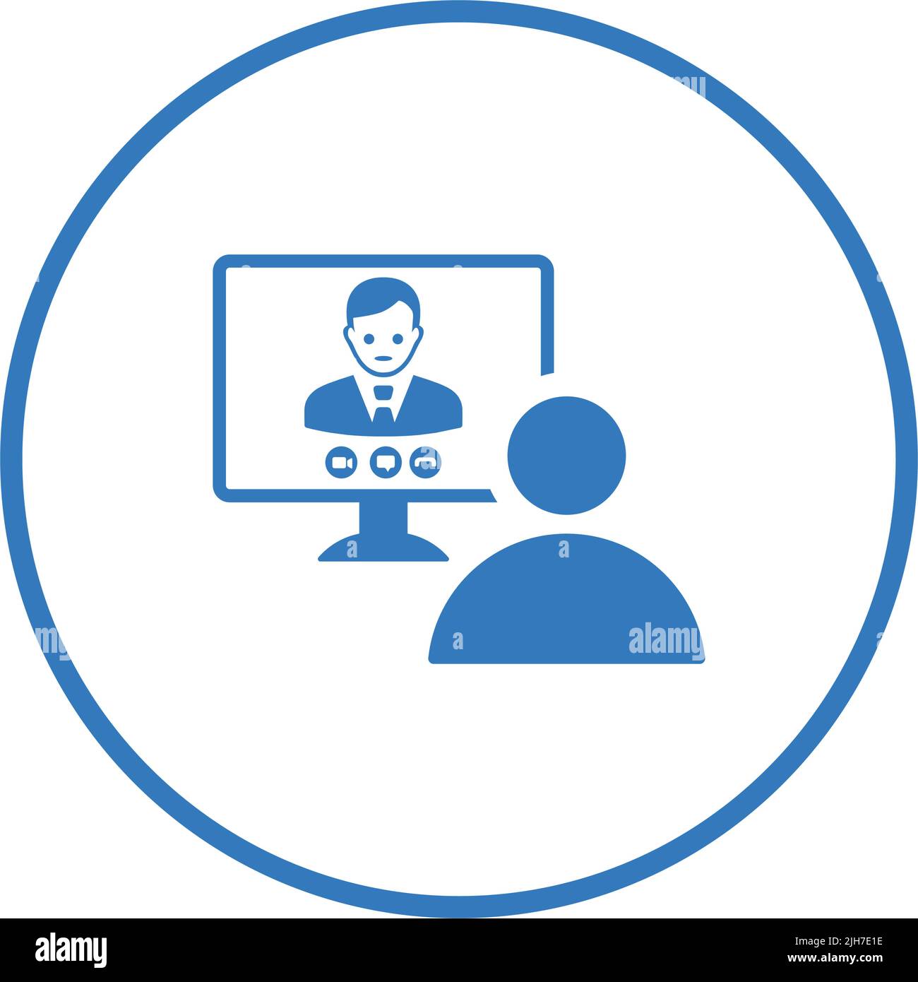 Video call icon hi-res stock photography and images - Alamy