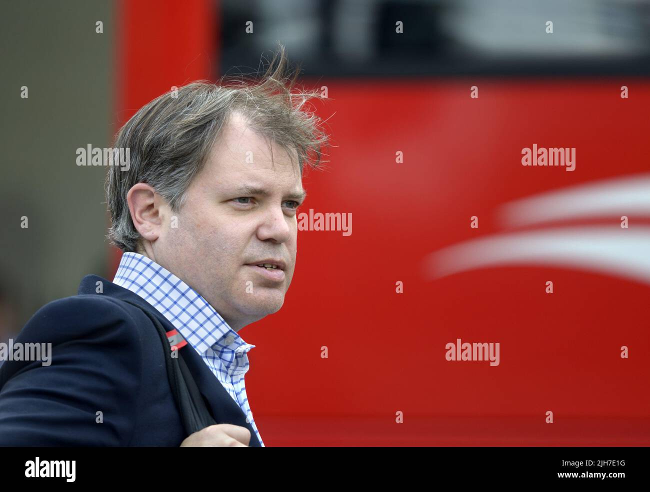 Edward Argar MP (Con: Charnwood) in Parliament Square, 15th July 2022 ...