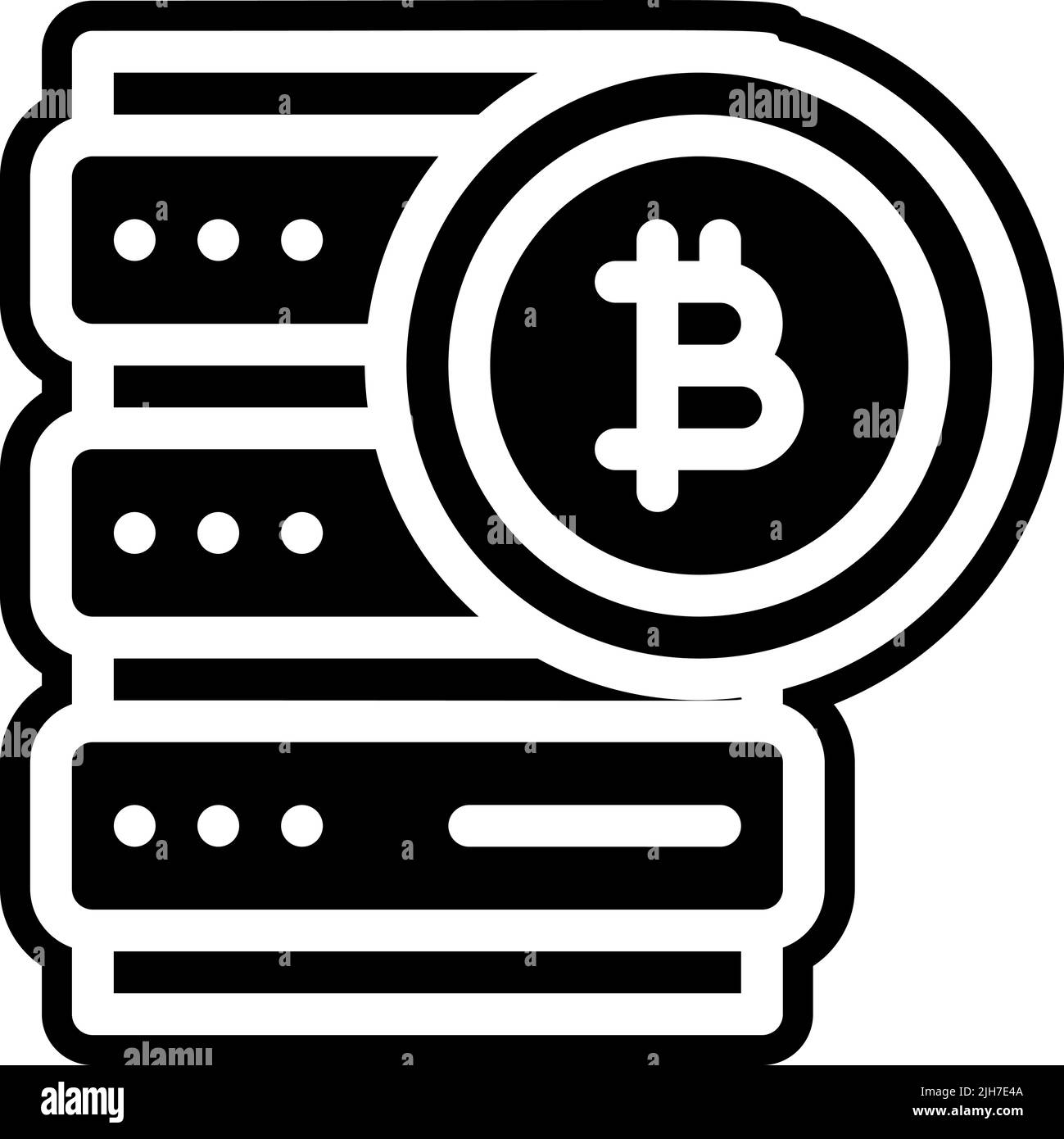Bitcoin mining farm data Stock Vector Images - Alamy
