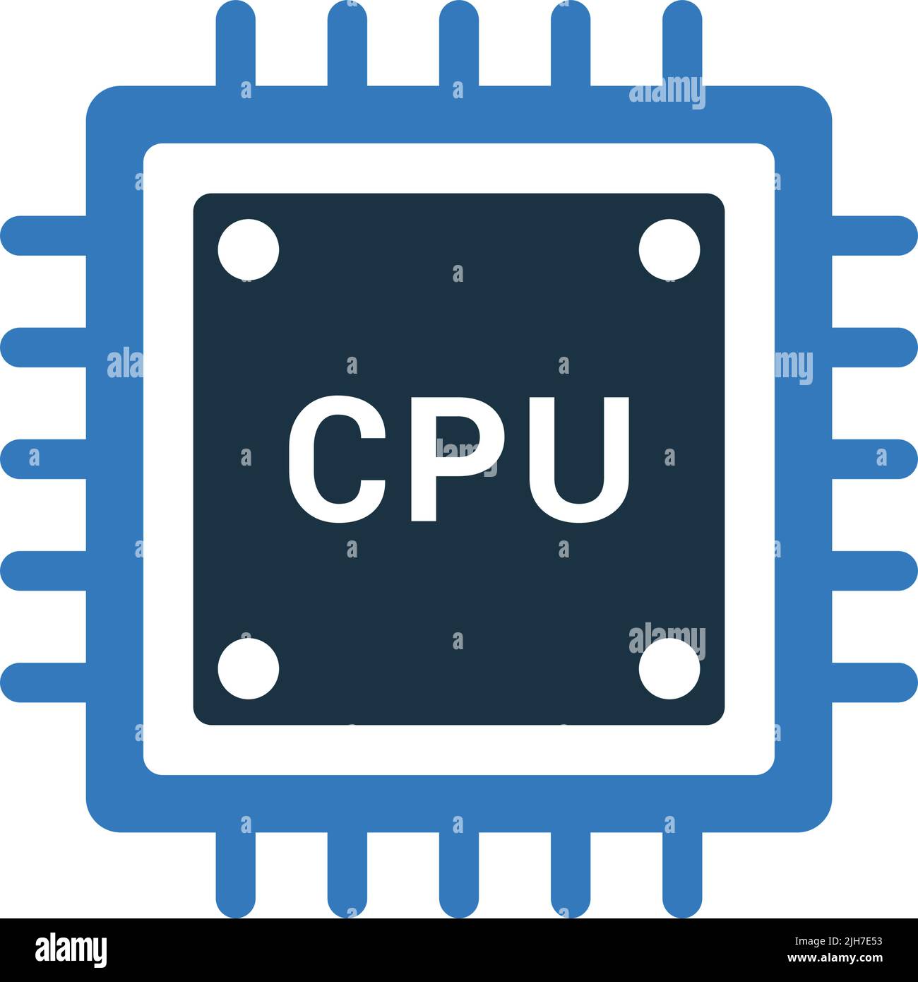 Chip, computer, cpu, processor icon is isolated on white background ...