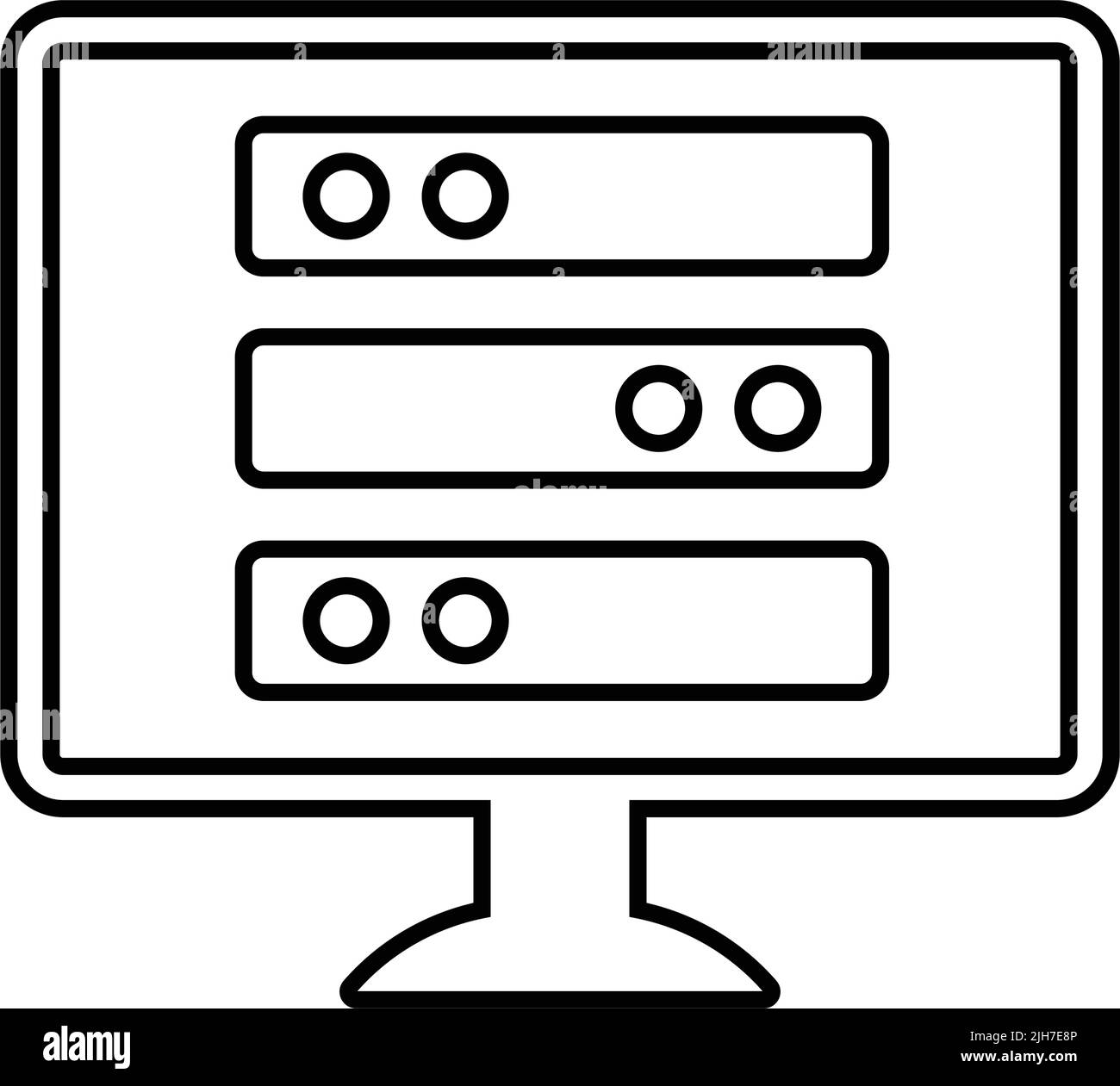 Computer Database Server Icon Perfect Use For Designing And Developing Websites Printed