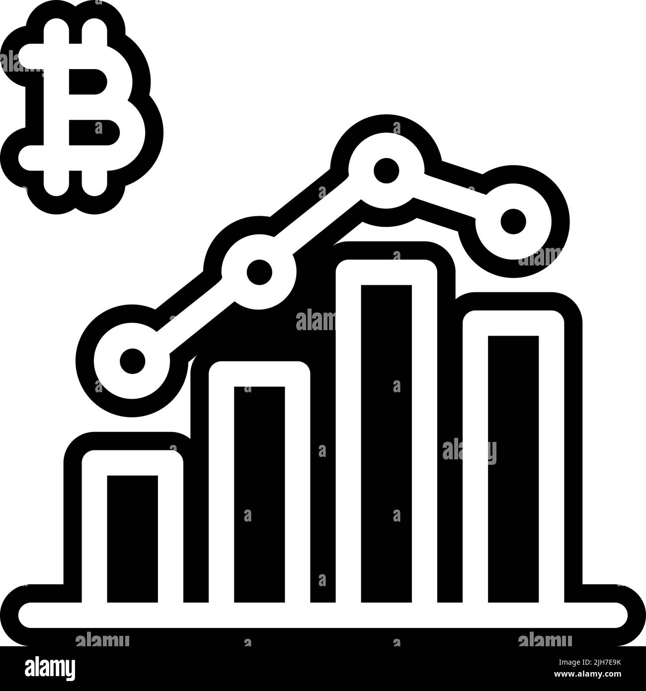 Golden 3d graph icon Stock Vector Images - Alamy