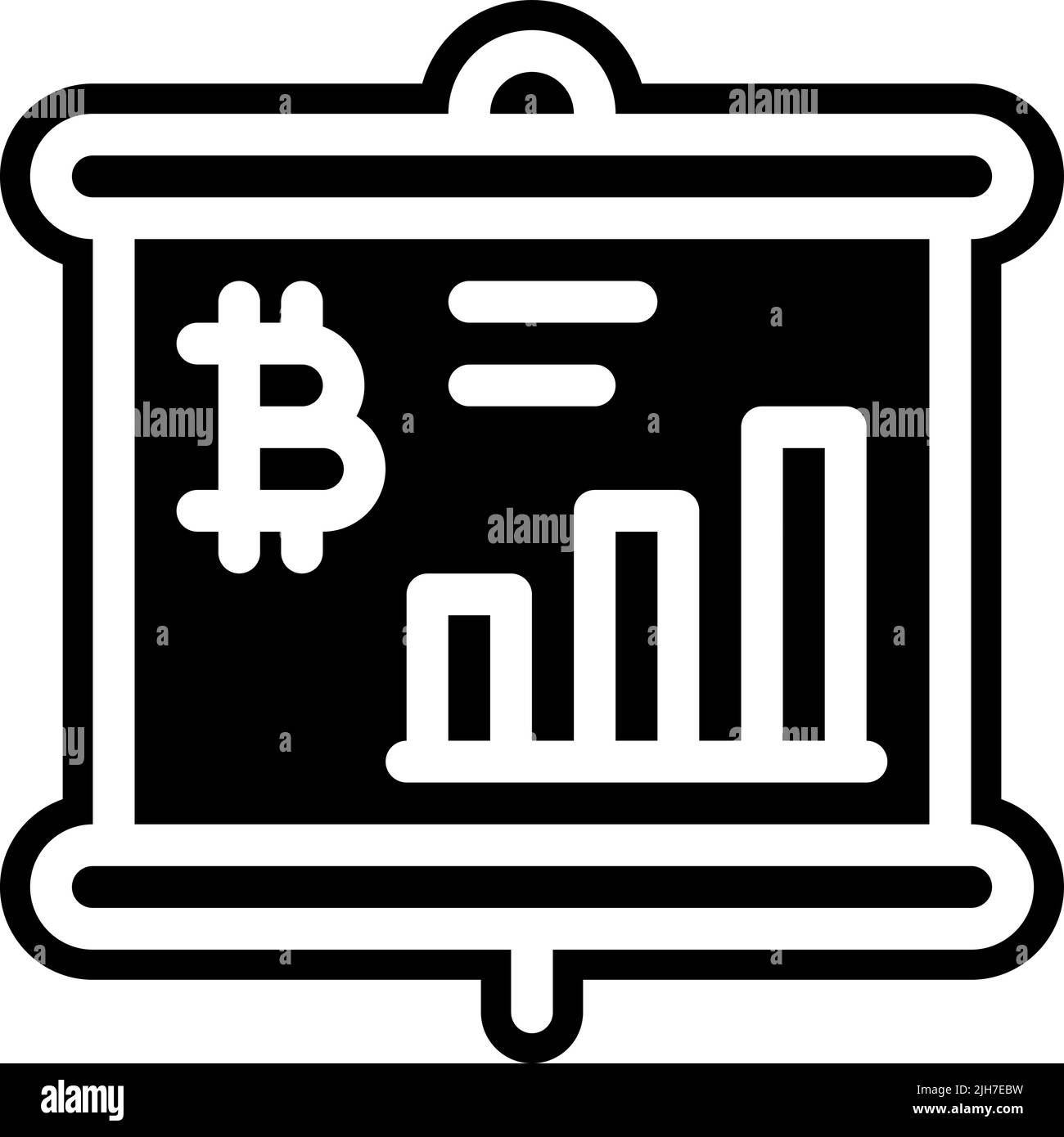 Bitcoin presentation icon Stock Vector Image & Art - Alamy