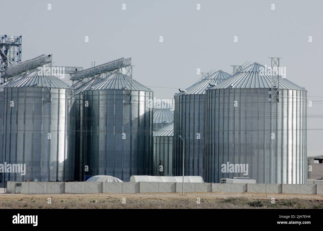 Storage silos for agricultural products Stock Photo - Alamy
