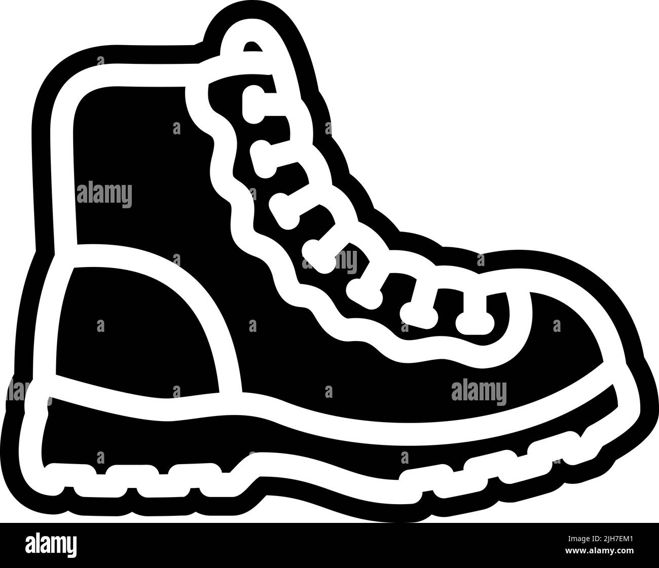 Camping hiking boots icon Stock Vector Image & Art - Alamy