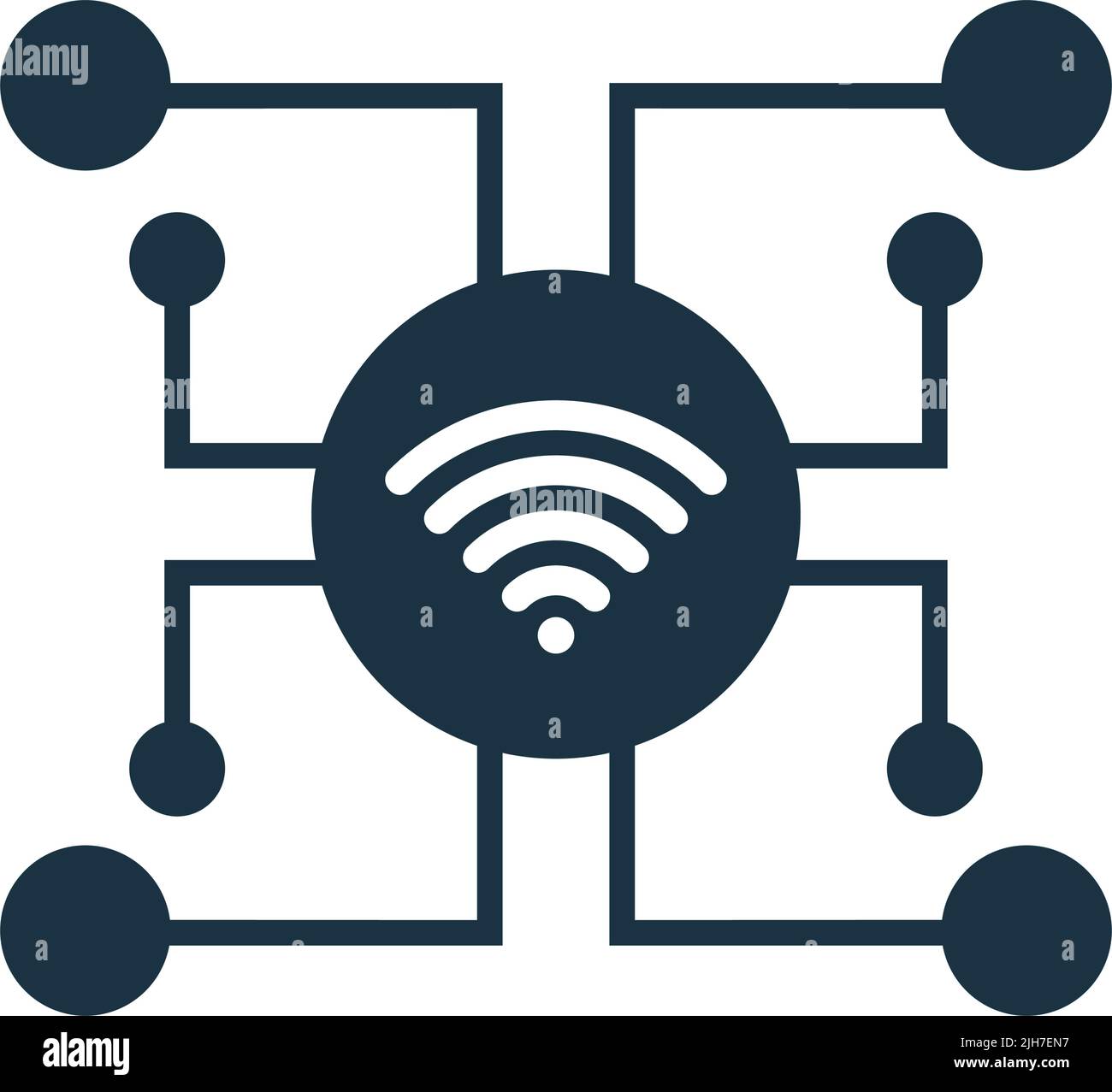 Connections, network, wifi icon - Use for commercial purposes, print ...