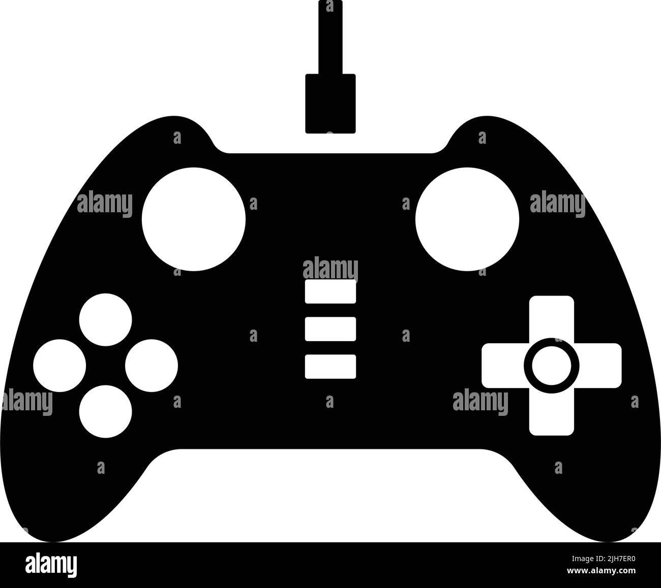 Controller Gamepad Joypad Icon Simple Editable Vector Eps File
