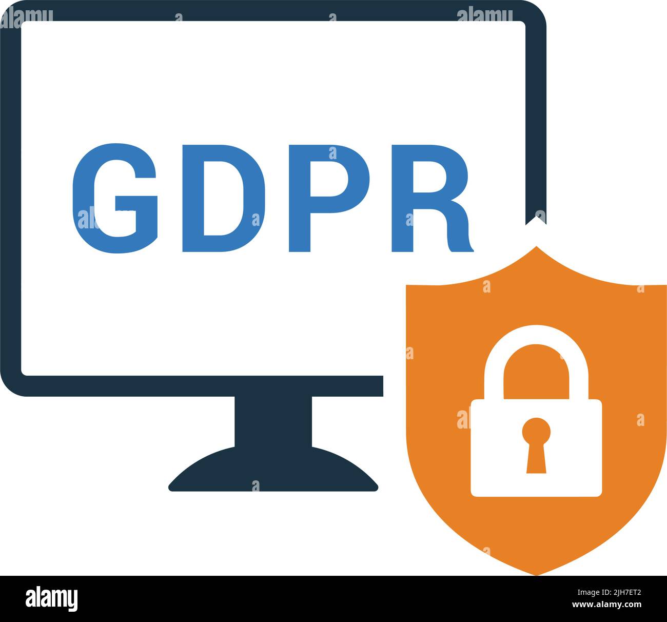 Data, privacy, protection, regulation icon - Simple editable vector EPS ...