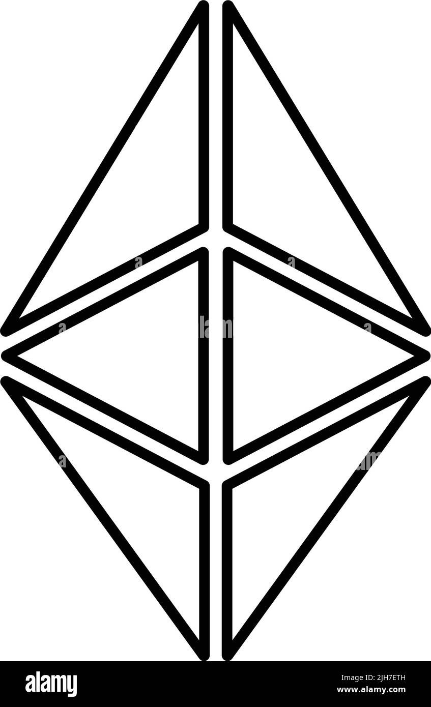 Ethereum logo Black and White Stock Photos & Images - Alamy